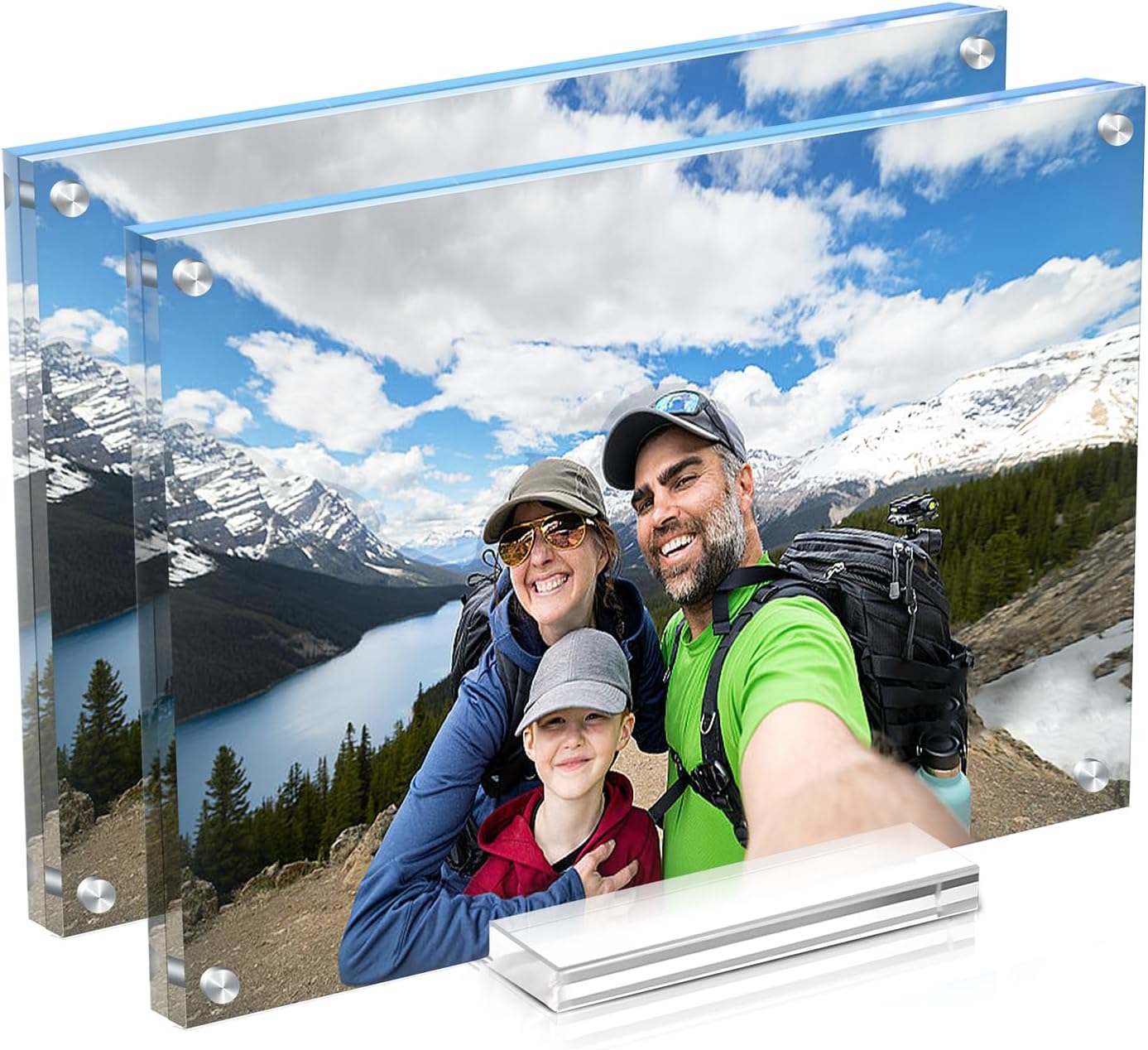 Amazon.com - 4x6" Acrylic Floating Picture Frame, T Shape Clear ...