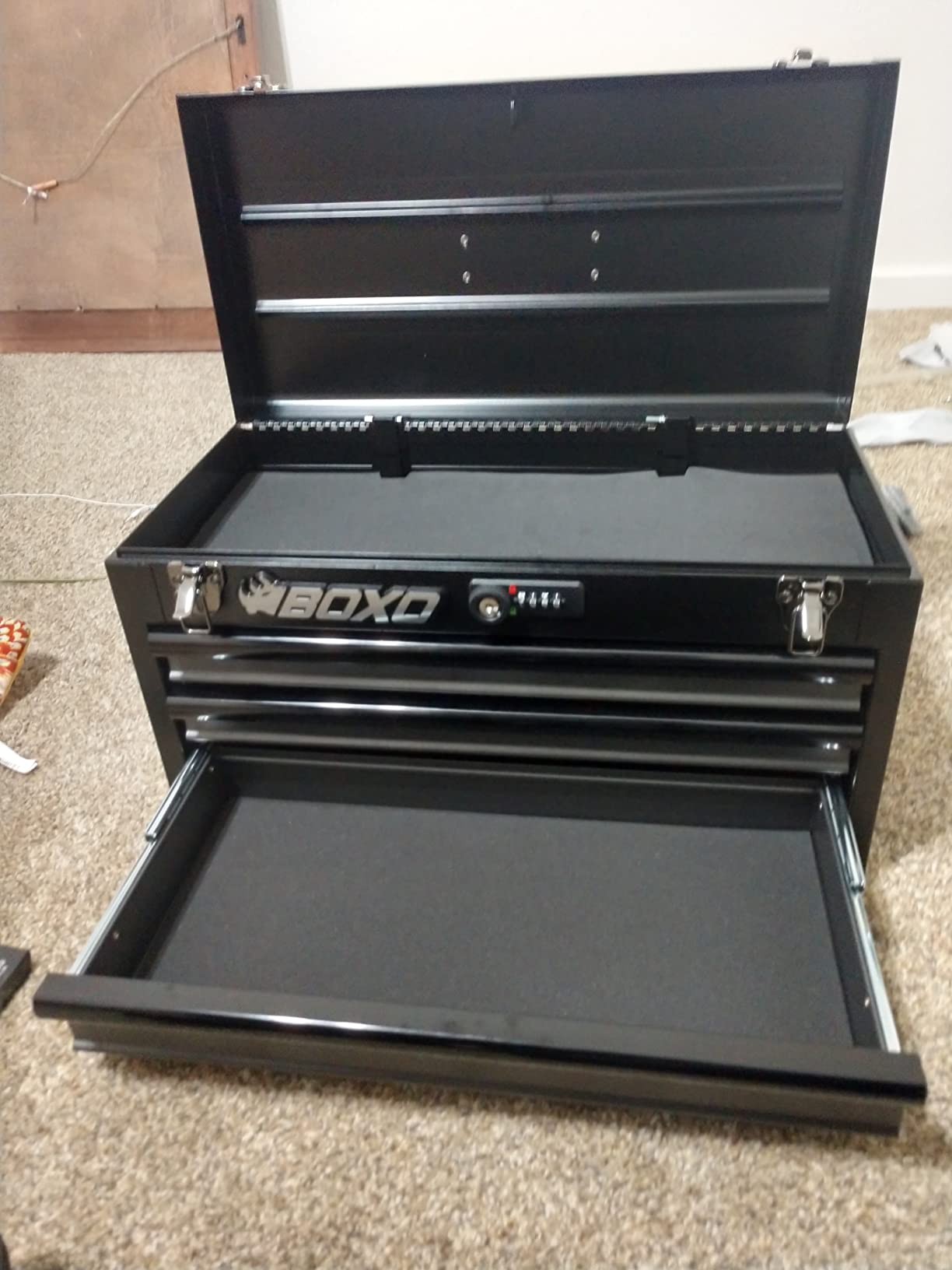 $38/mo - Finance Boxo USA Hand Carry Tool Box 3-Drawer Heavy Duty Steel ...