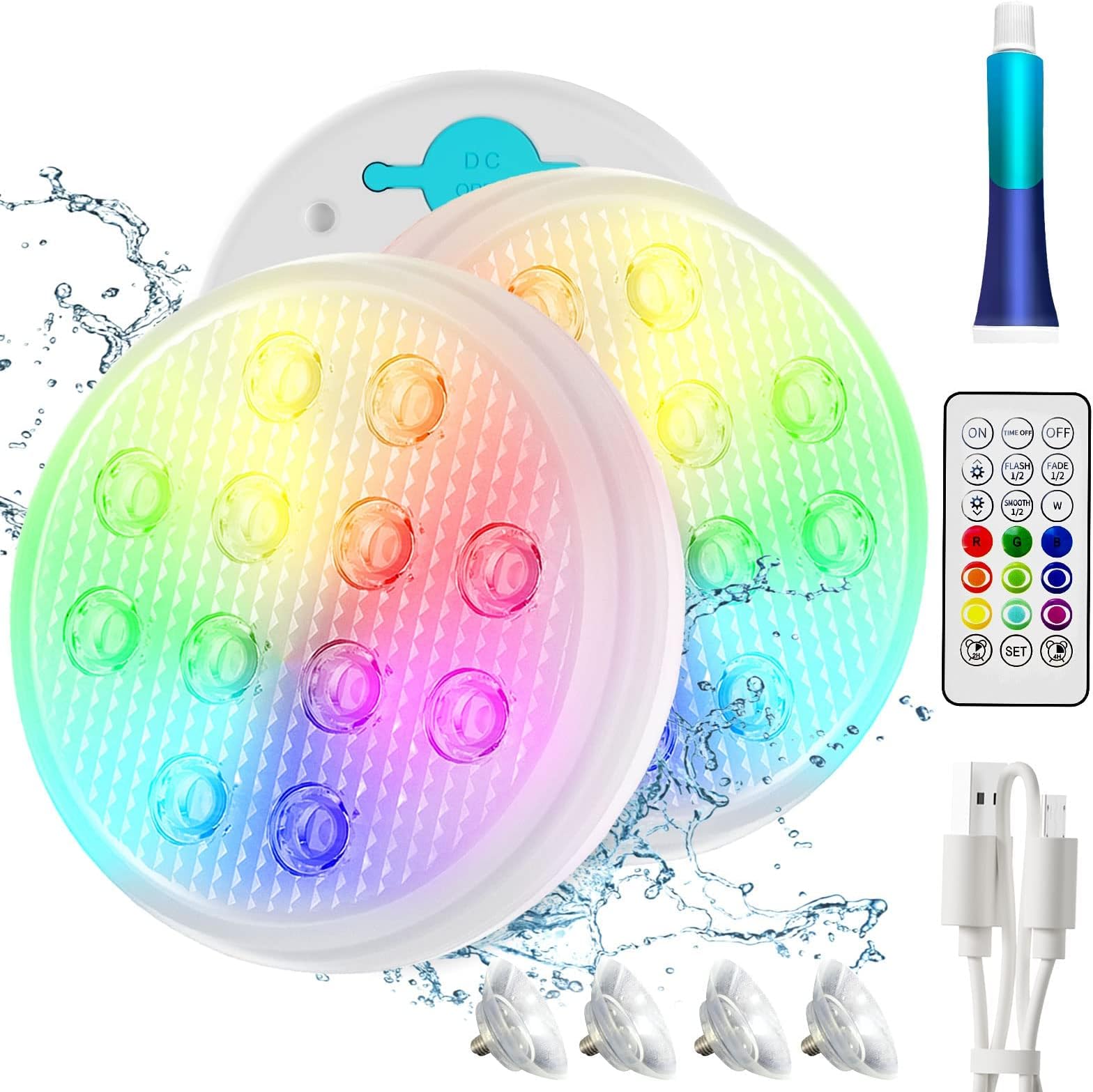 Amazon.com : Solar Floating Pool Lights,Color Changing Fish Pattern ...