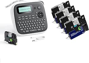 Amazon.com : VolenGo D210s Label Maker Machine with-Tape, Inkless ...