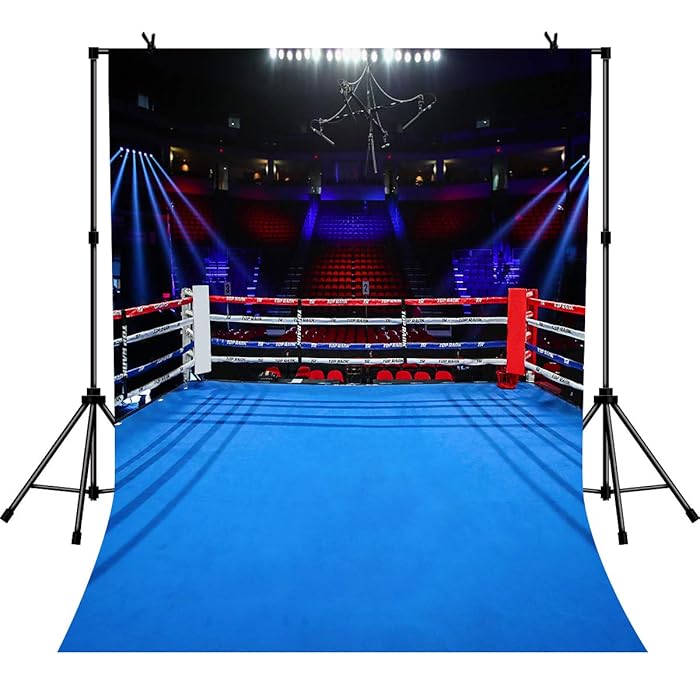 Buy LYLYCTY 5x7ft Boys Birthday Party Photography Backdrop Boxing Ring ...