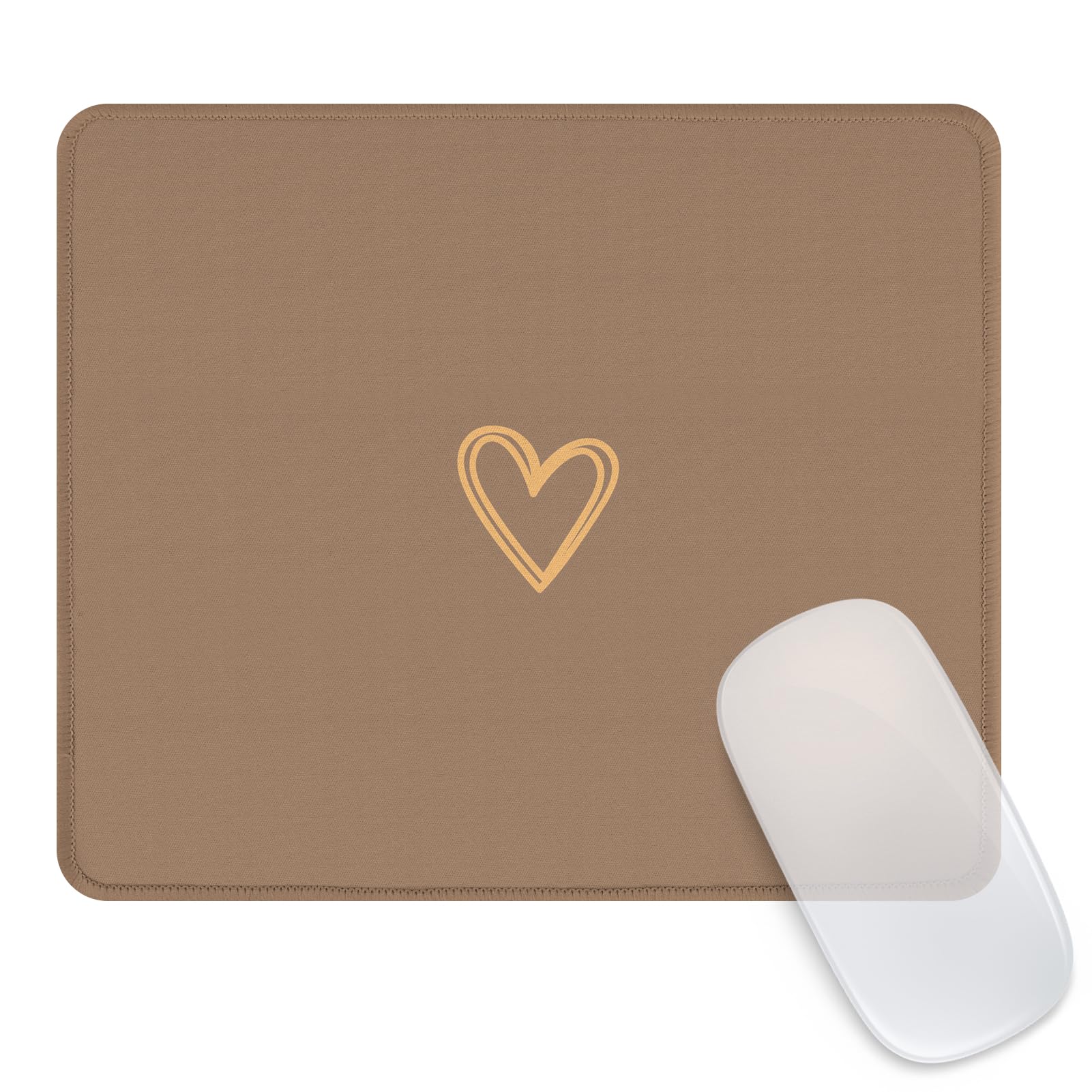 Amazon.com: Seorsok Square Aesthetic Cute Heart Mouse Pad,Office Home ...