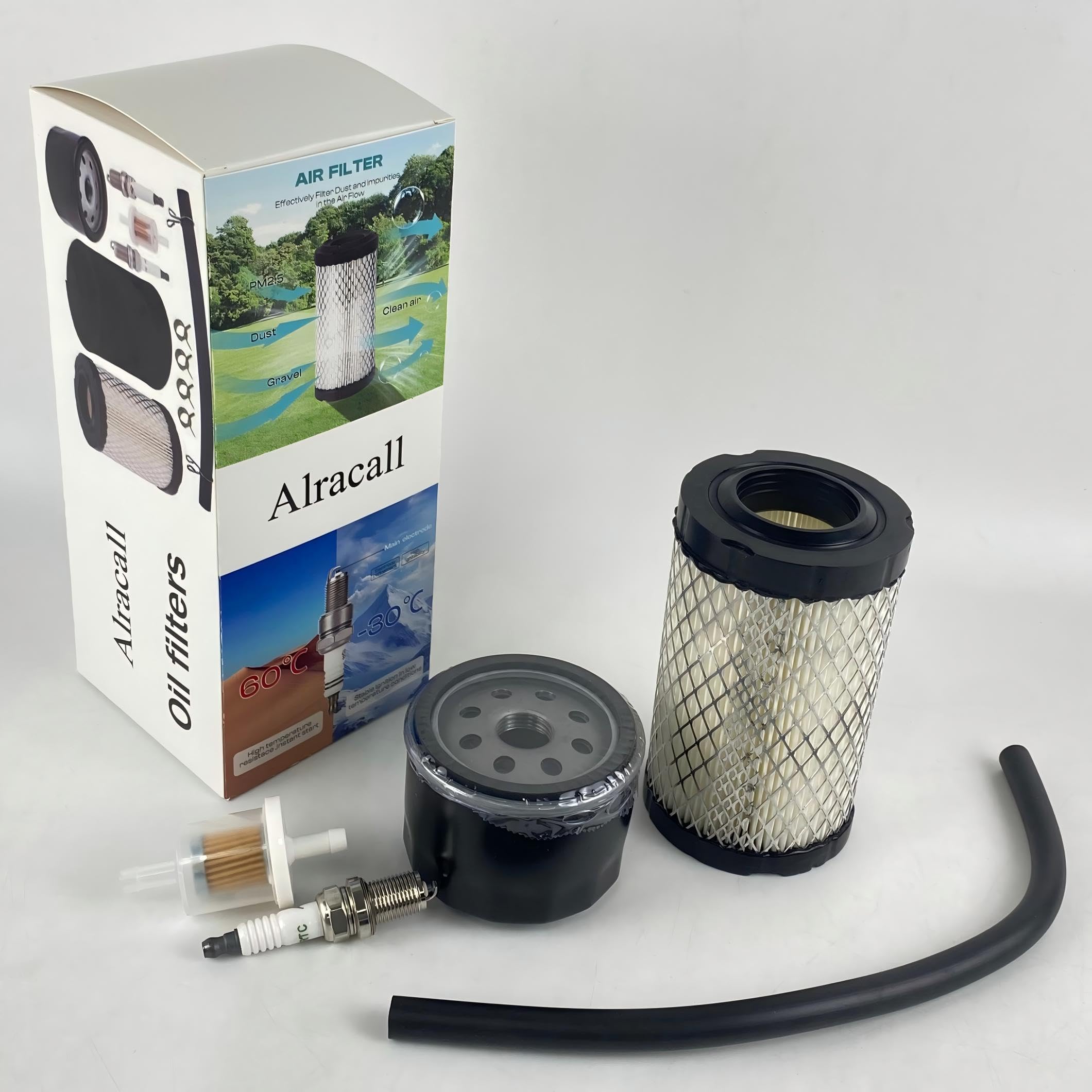 Amazon.com: ALRACALL Oil Filters 492932 Spark Plugs 491055S Air Filter ...