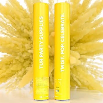 Amazon.com: Yellow Powder Cannons Smoke Bombs Biodegradable Poppers | 2 ...