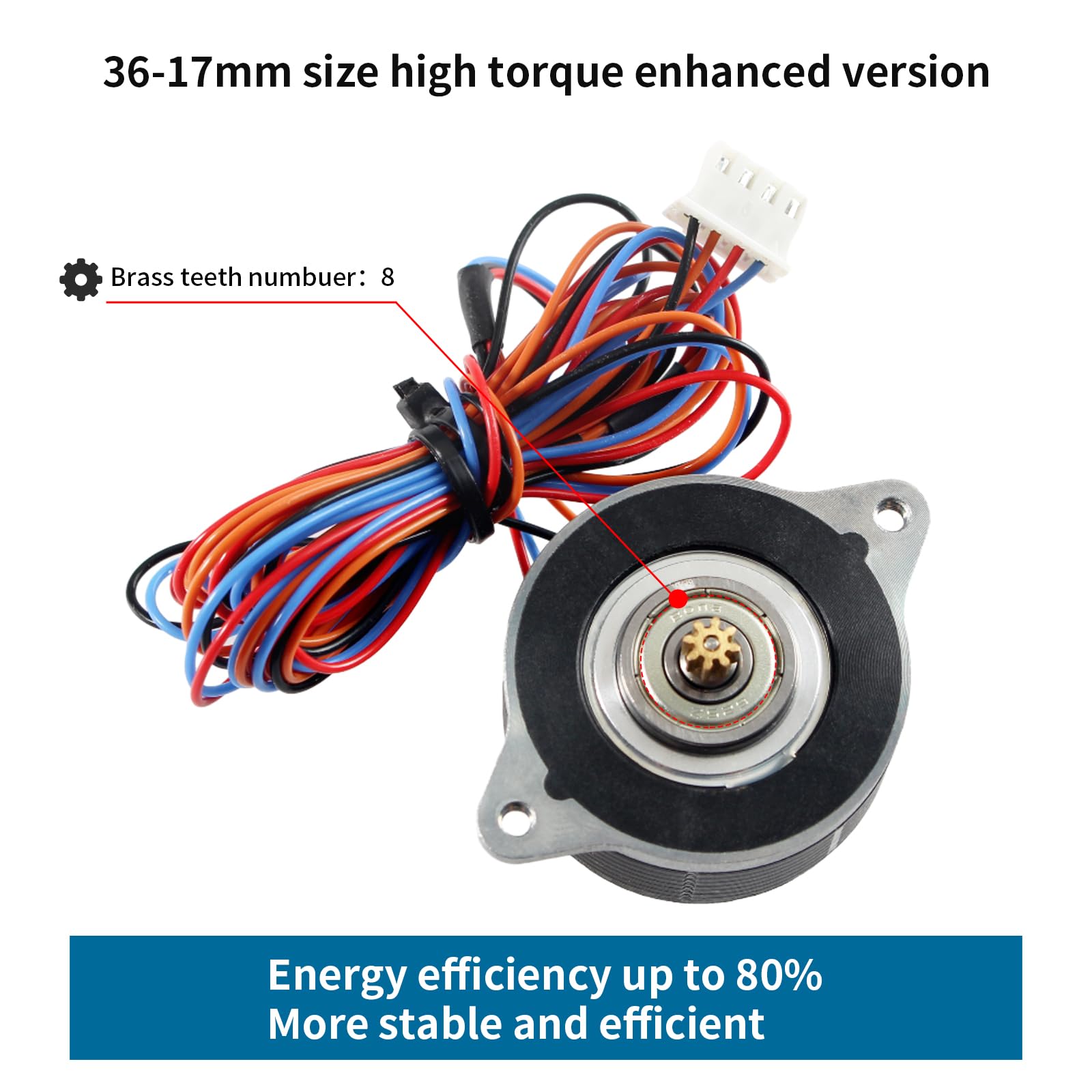 Snapklik.com : FYSETC Moons Nema 14 36mm Pancake Stepper Motor