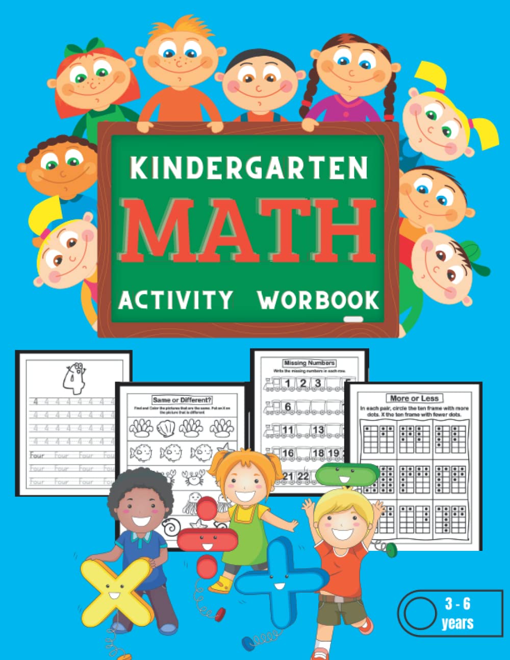 Kindergarten Math Activity Workbook Kindergarten And Preschool Kids ...