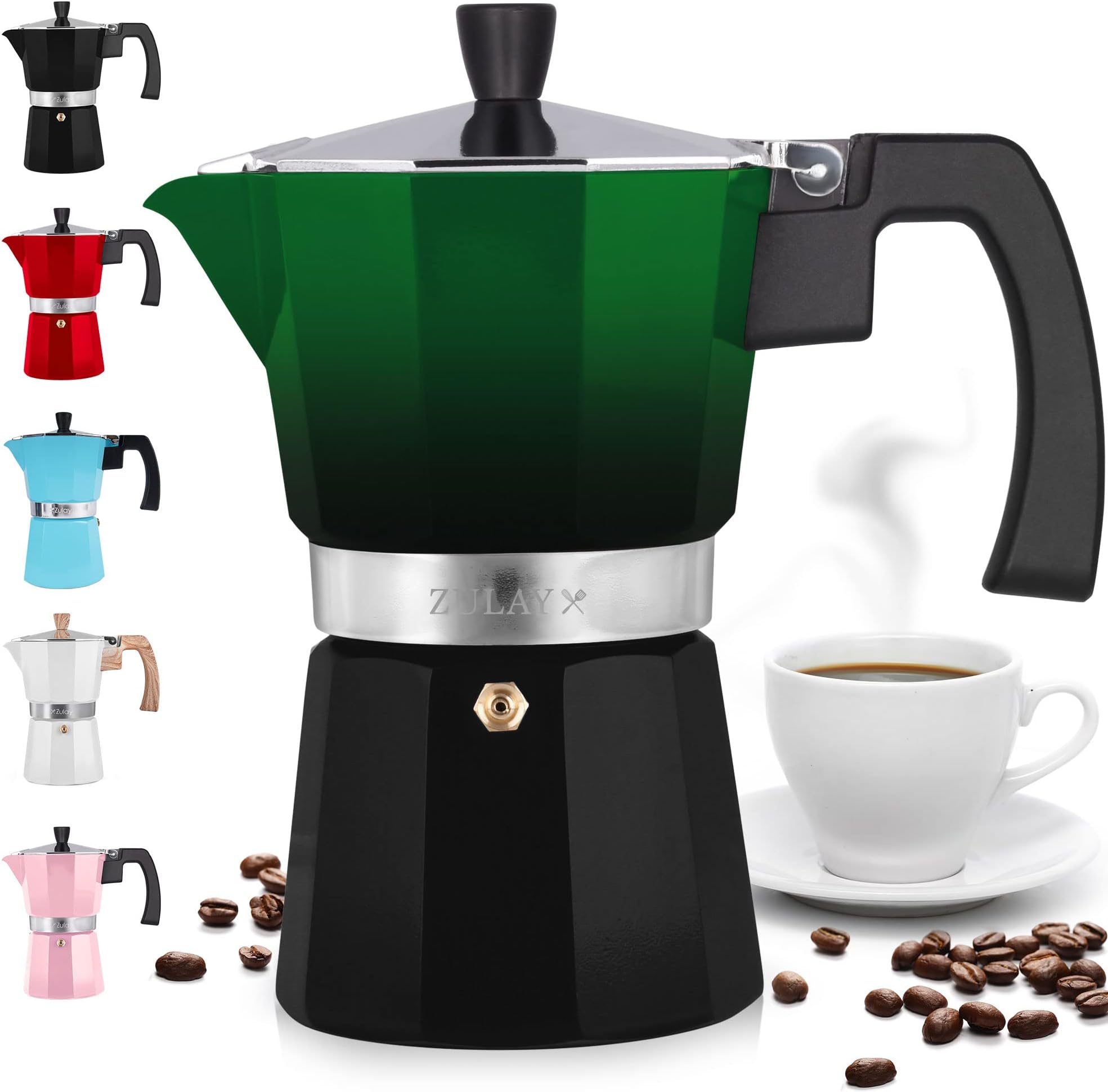 Amazon.com: ATB Stove Top Espresso Cuban Coffee Maker pot Cappuccino ...