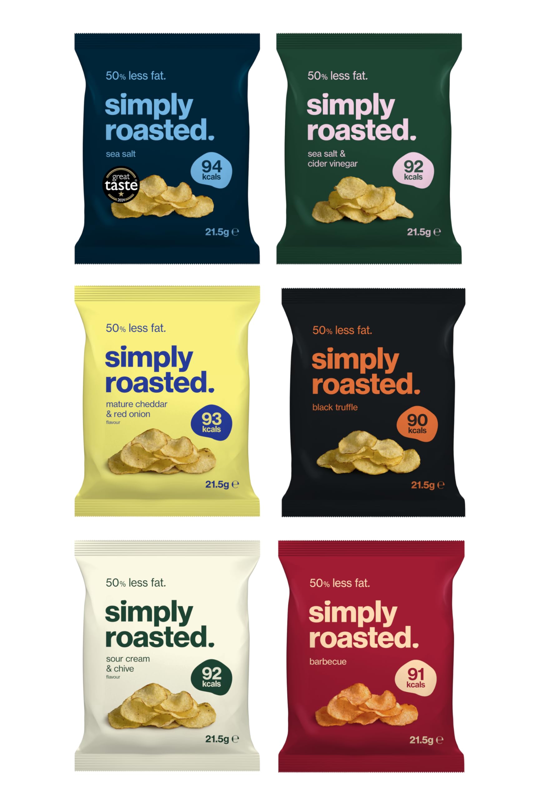 Simply Roasted - Trial Pack Single Bags | Six Unique Flavours | Less ...
