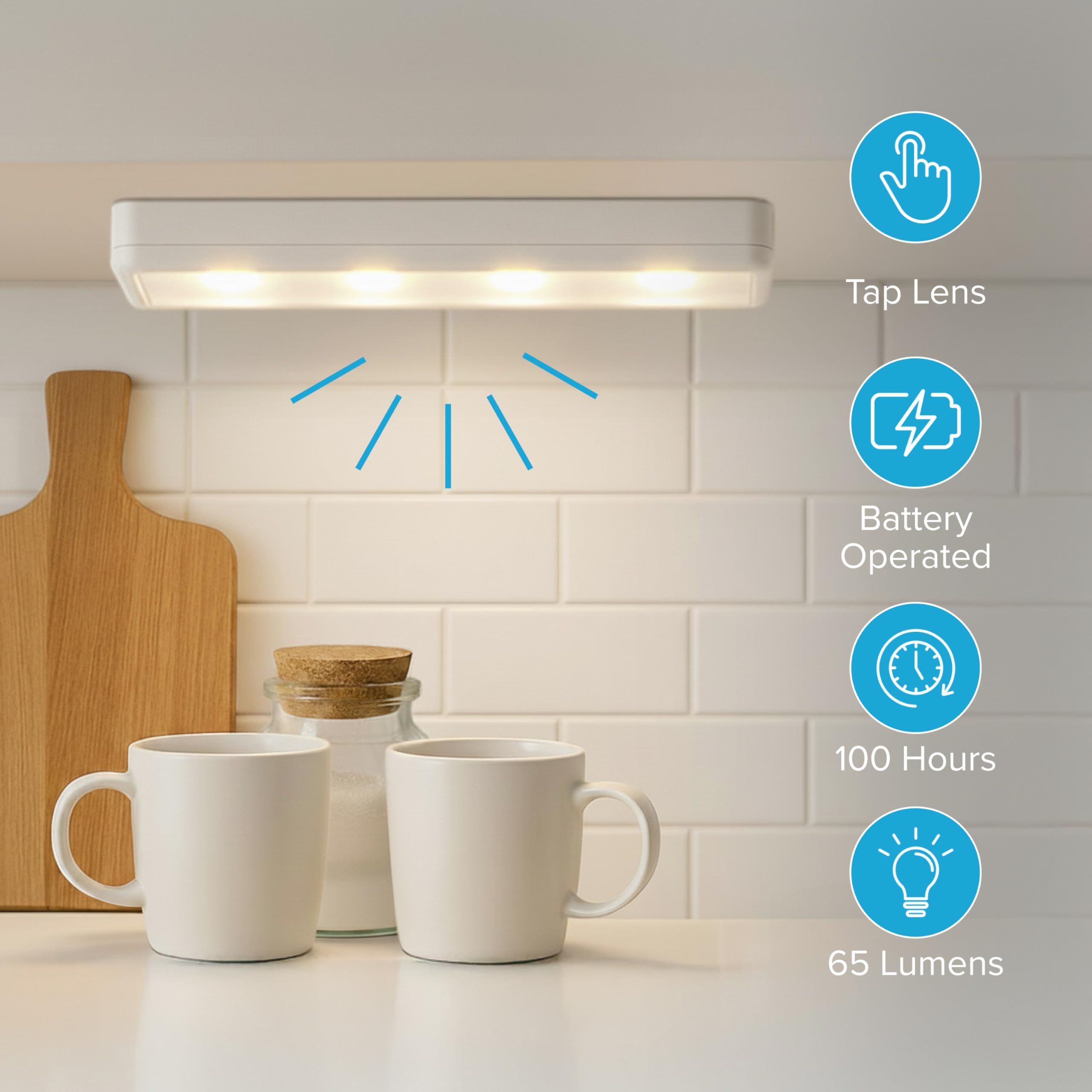 Snapklik.com : Brilliant Evolution Pack Of 2 Wireless LED Stick On ...