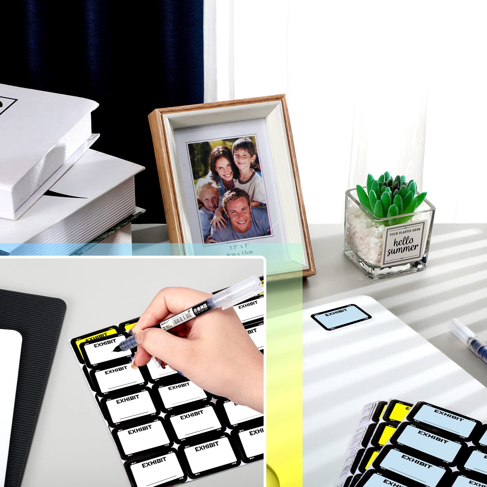 Snapklik.com : 1000 Pcs Legal Exhibit Stickers Labels 1.65 X 1 ...