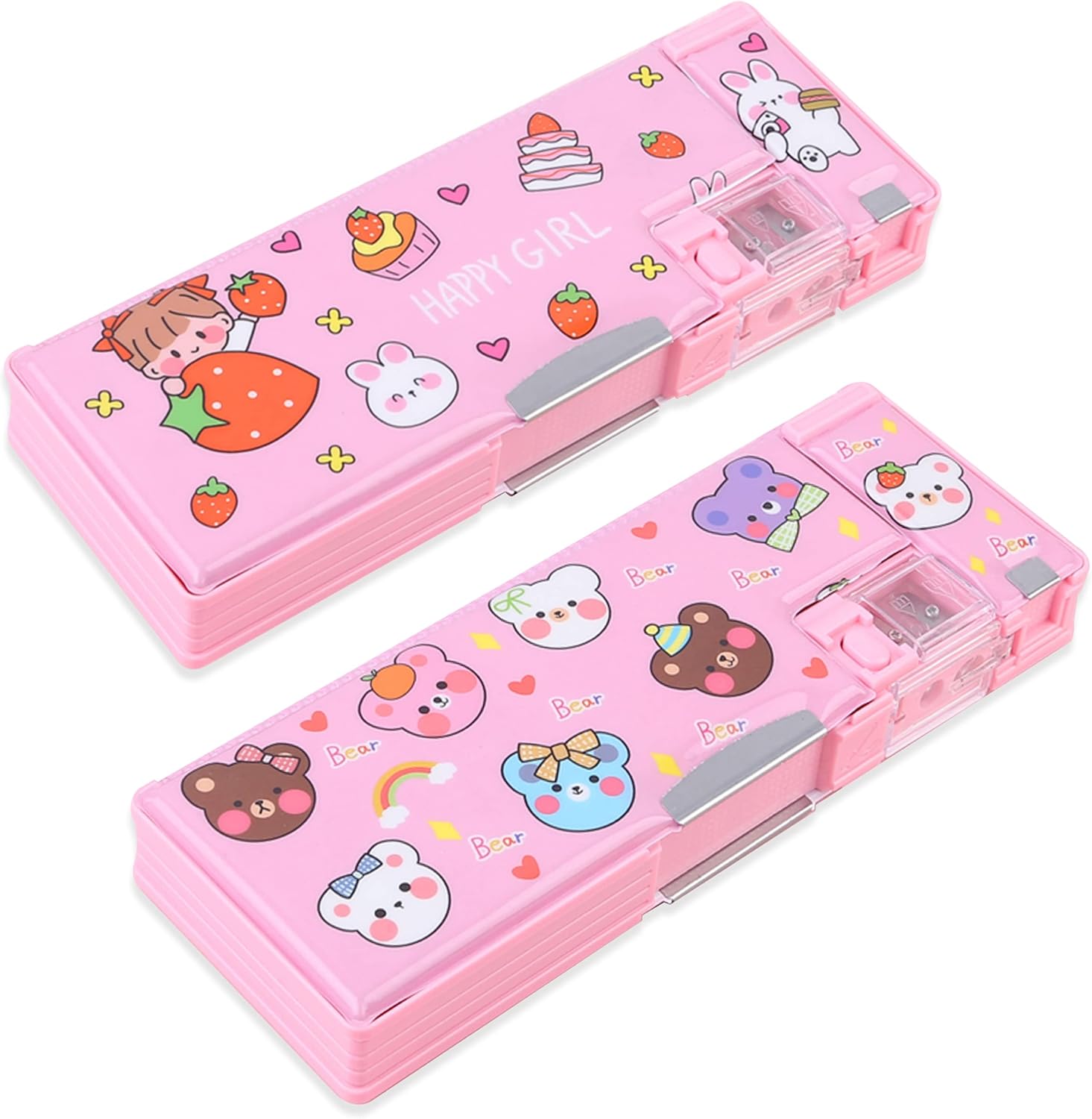 Amazon.com : LilyBeauty 【2Pack】 Pop Up Multi function Pencil Case for ...