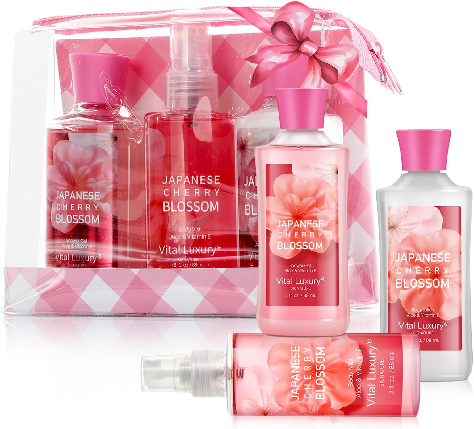 Amazon.com : Bath and Body Gift Set - Cotton Candy Scented 3-Piece ...