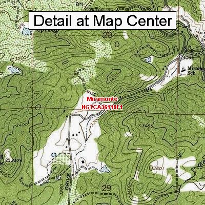 Amazon.com: USGS Topographic Quadrangle Map - Miramonte, California ...