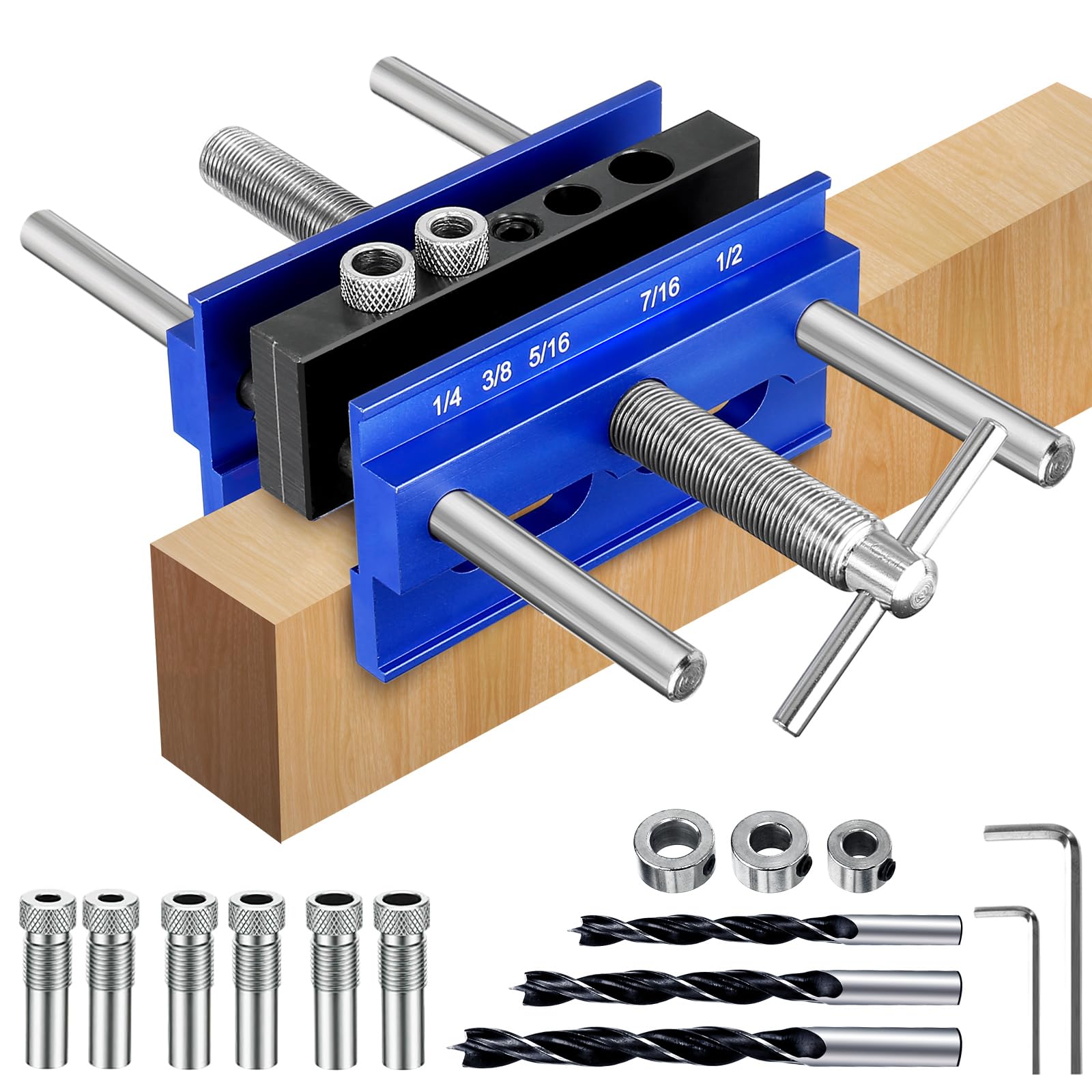Self Centering Dowel Jig 6.7 Inch Woodworking Doweling Jig Kit Pocket ...