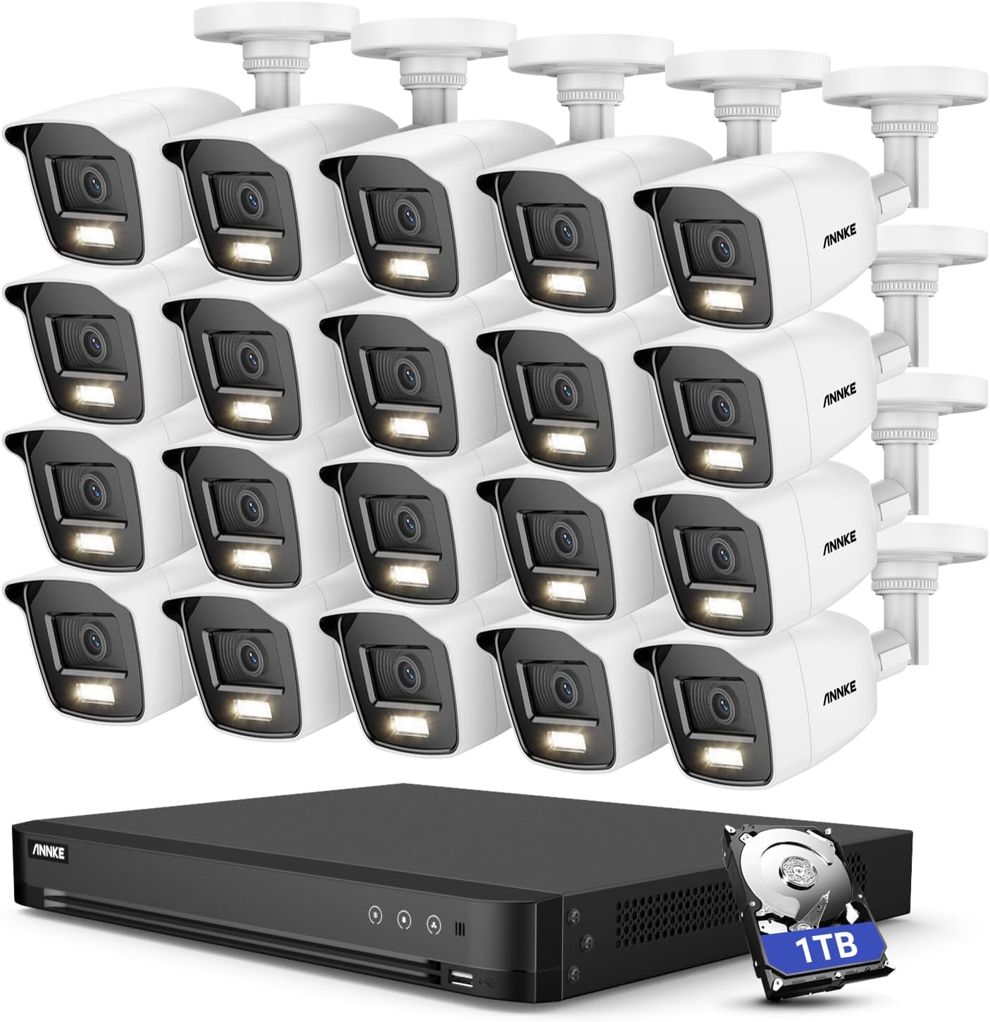 Amazon.com : ANNKE 32CH Security Camera System, H.265+ 3K Lite AI DVR ...