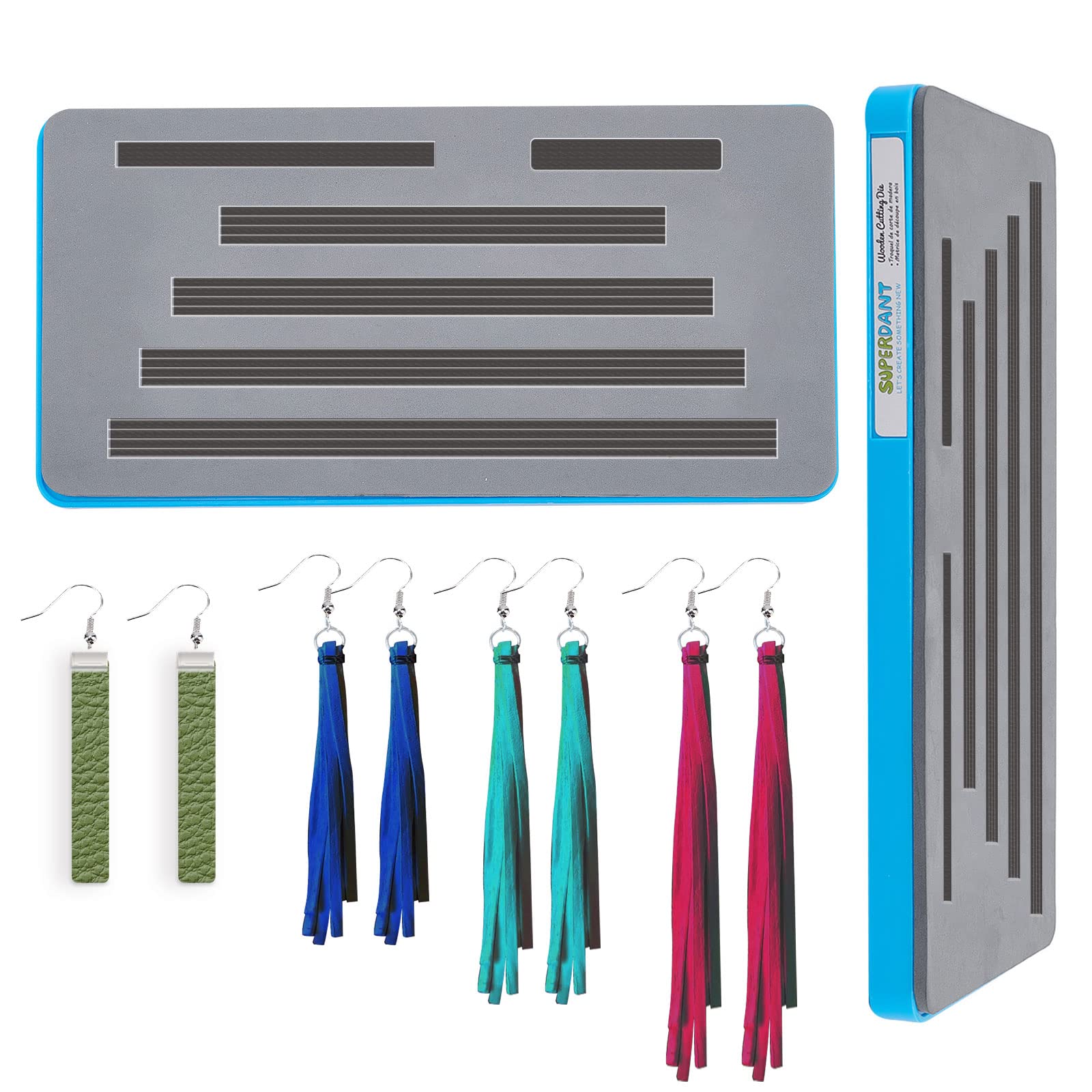 Amazon.com: SUPERDANT Leather Earring Cutting Dies 4 Style Tassel ...