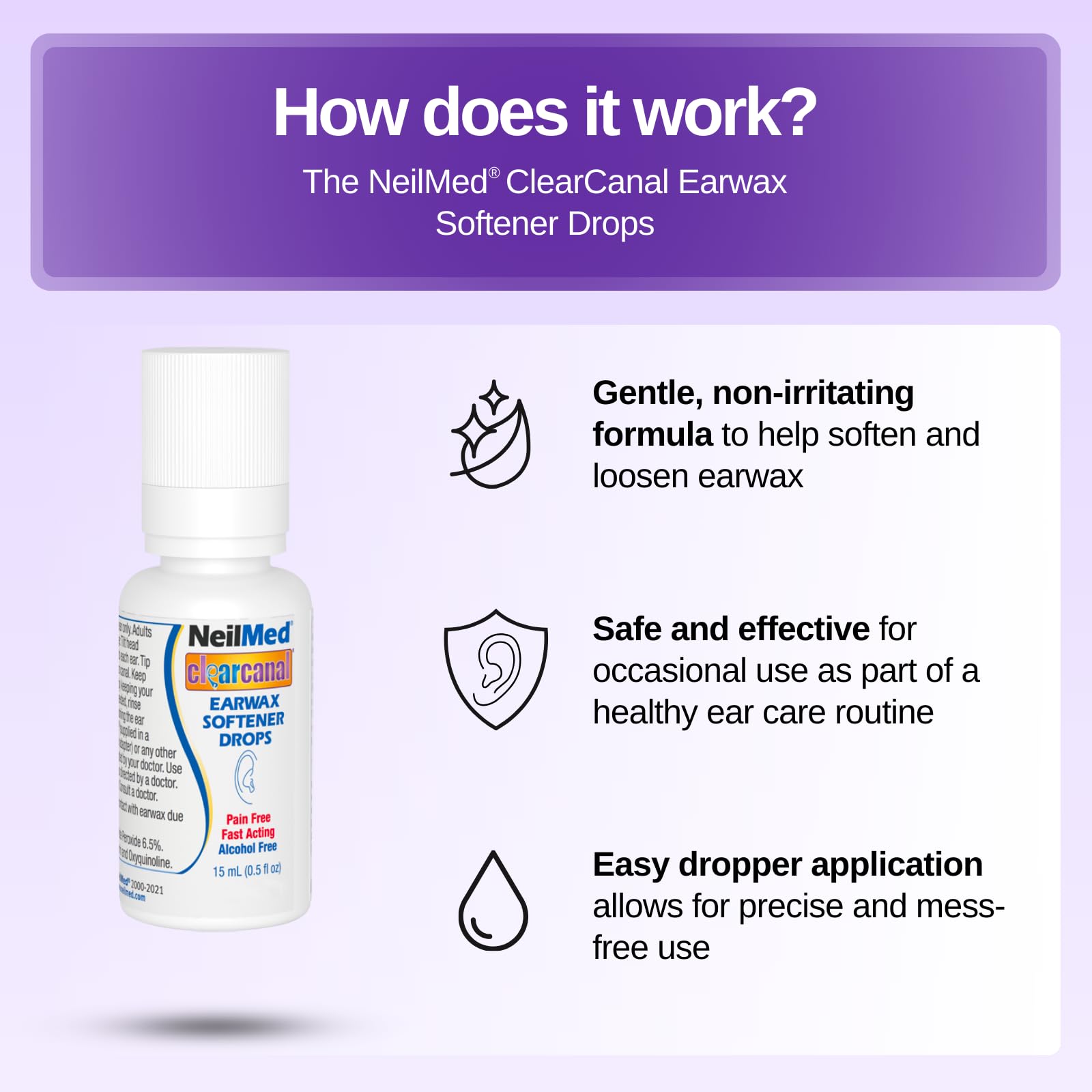 Snapklik.com : NeilMed ClearCanal Earwax Softener Drops 15mL-Non ...
