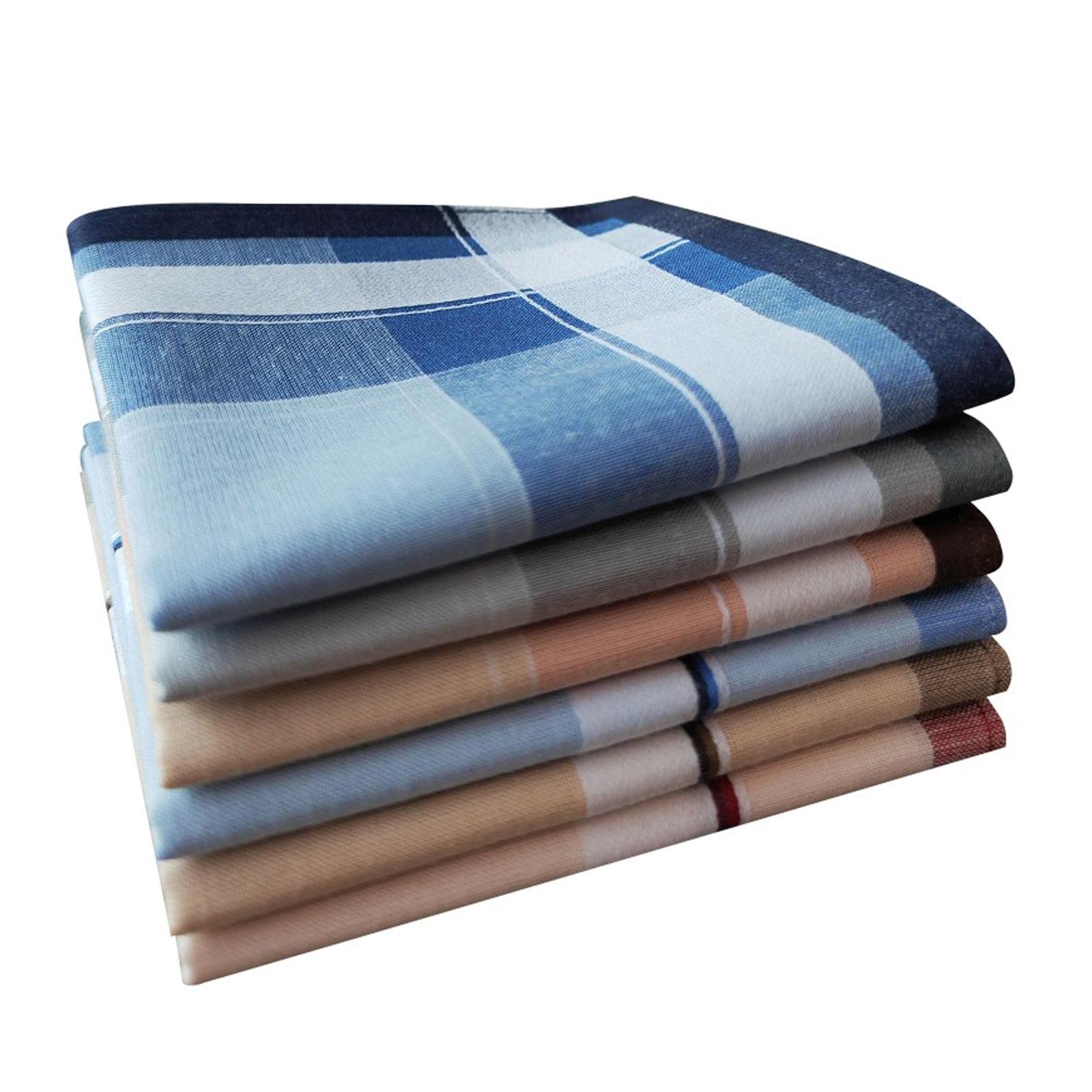 Perfeclan 6Pcs Men's Handkerchiefs Mens Hankies 40x40cm Assorted Pocket ...