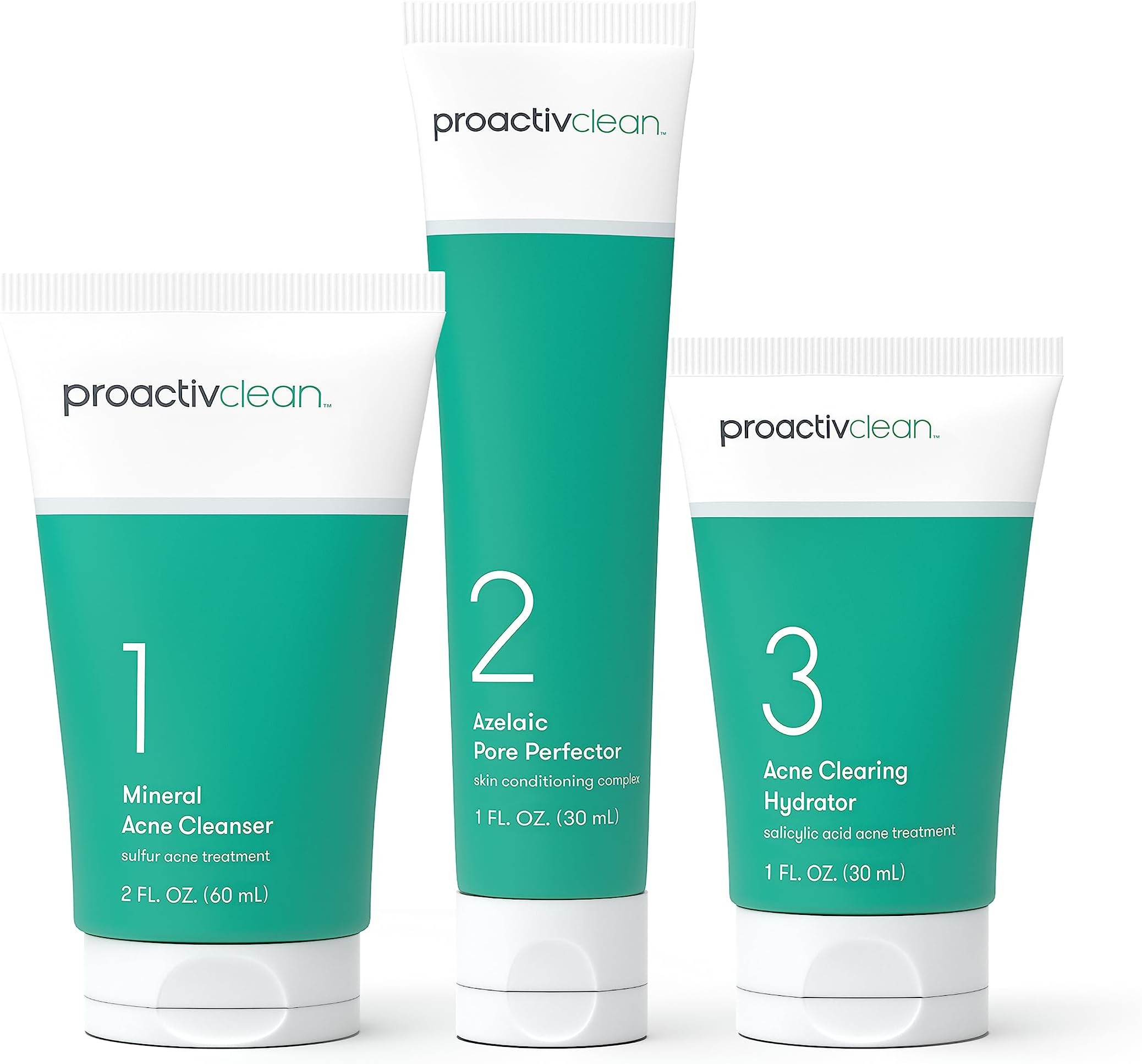 Amazon.com: Proactiv 3 Step Acne Treatment - Benzoyl Peroxide Face Wash ...