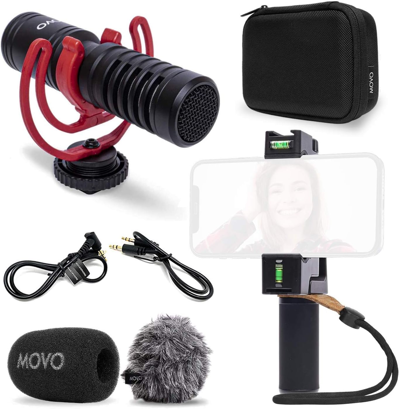 Amazon.com : Movo VXR10-PRO External Video Microphone for Camera with ...