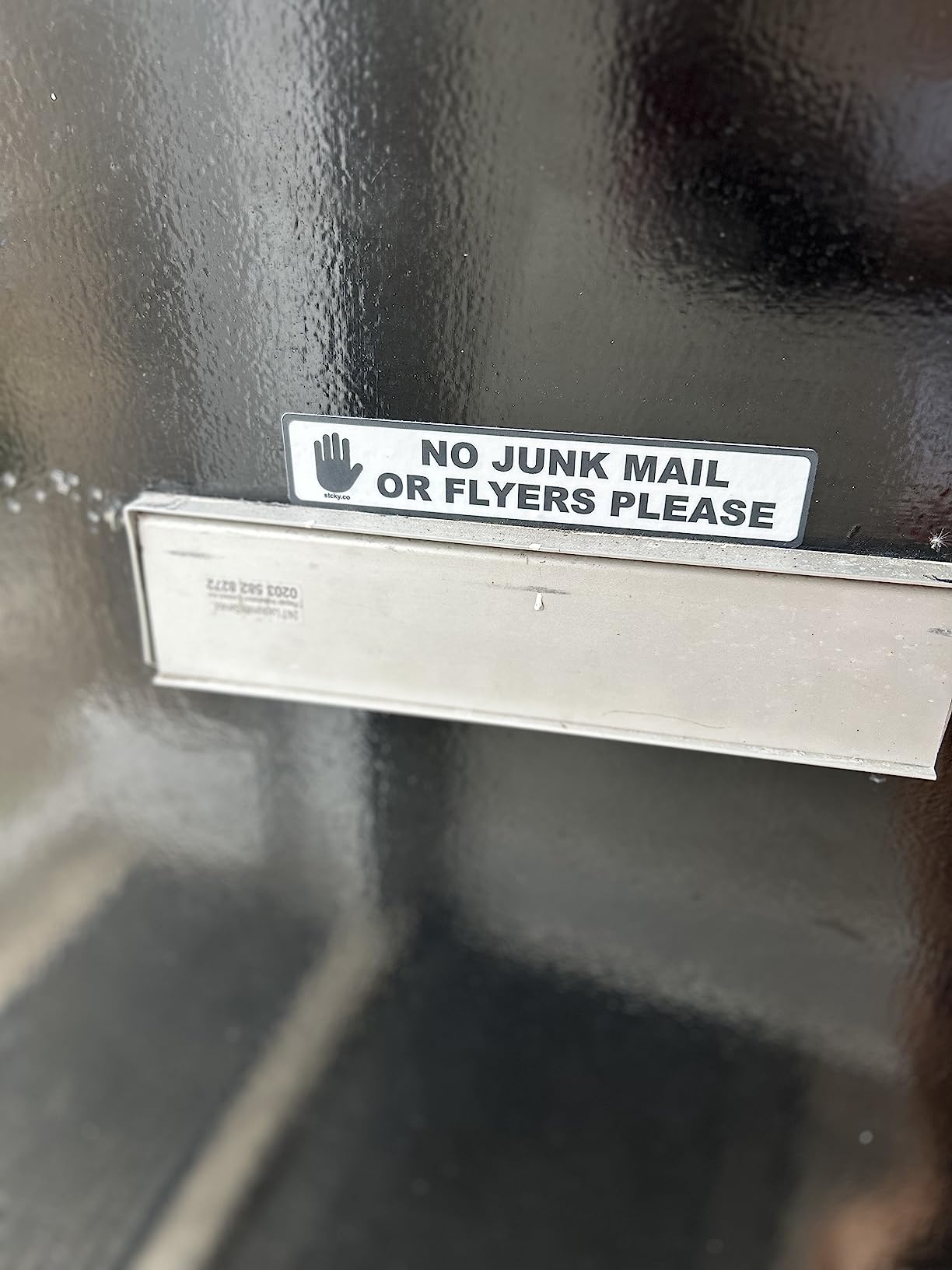 Stcky No Junk Mail or Flyers pleases Vinyl Sticker for Main Door [Pack ...