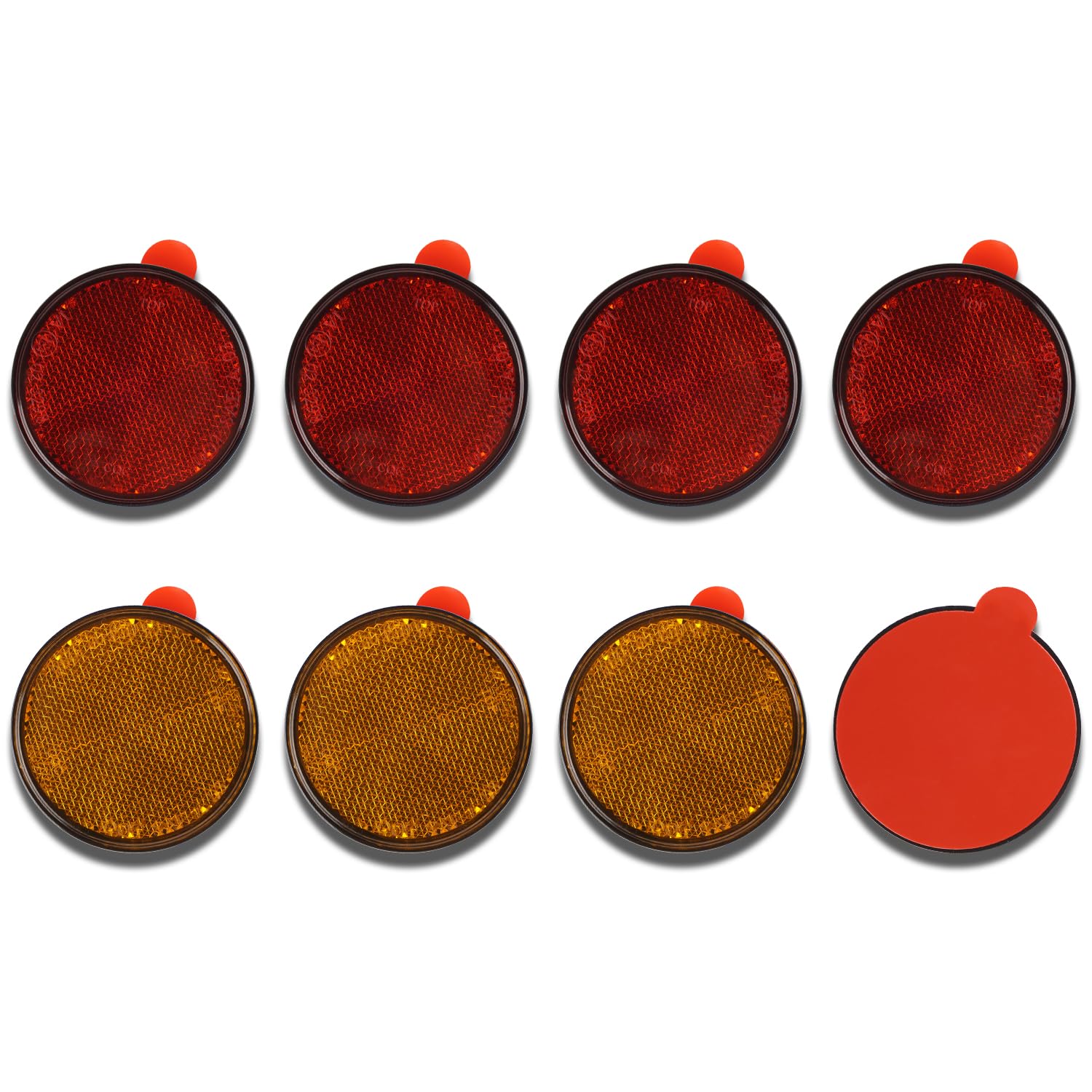 Snapklik.com : Evermotor 8 PCS Mini Round Motorcycle Reflector Sticks ...