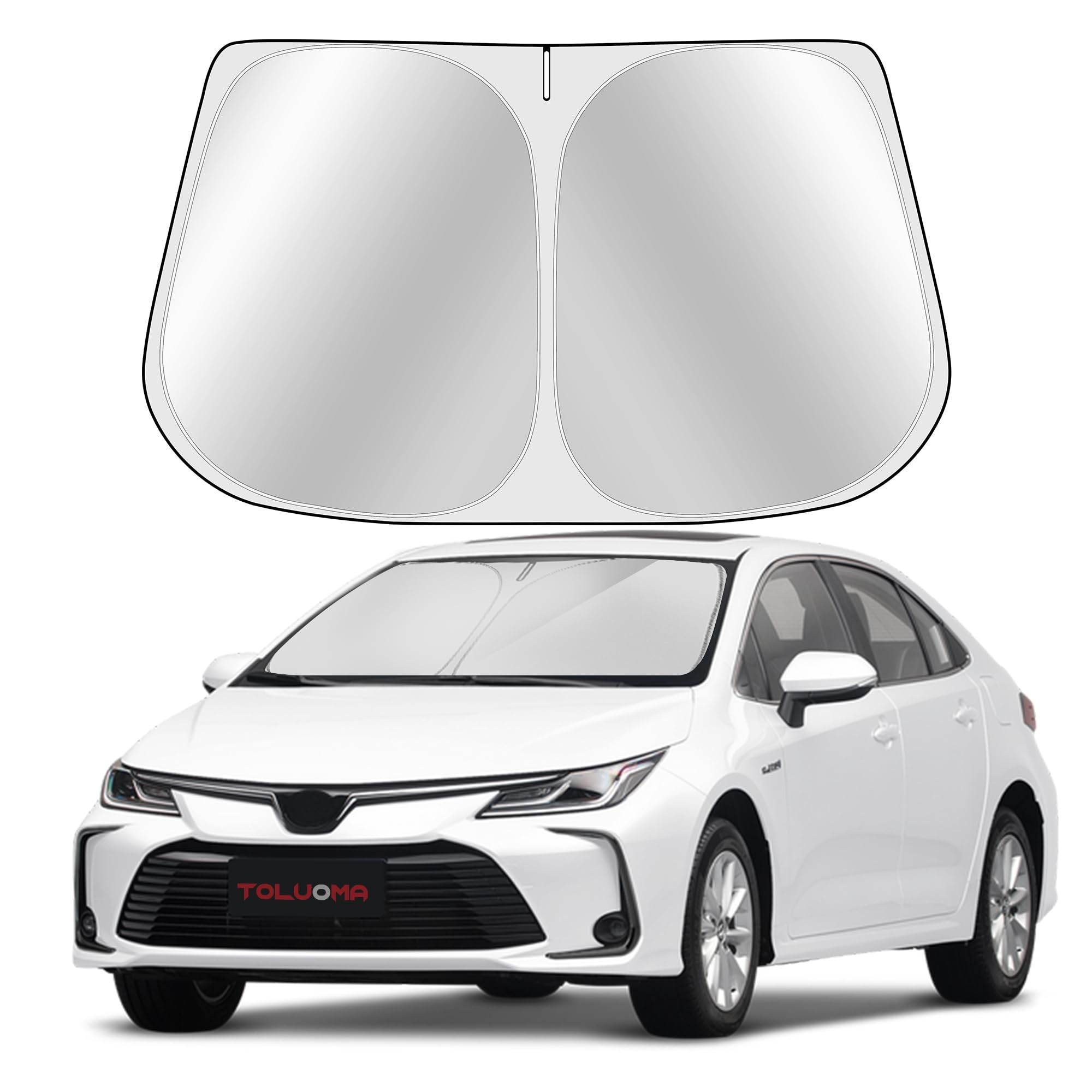 Amazon.com: Toluoma Custom Fit Windshield Sun Shade for Toyota Corolla ...