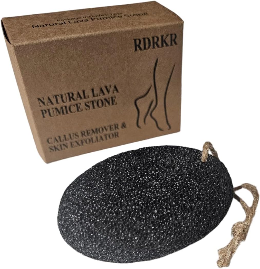 Amazon.com: Natural Foot Pumice Stone for Feet, Borogo 2-Pack Lava ...