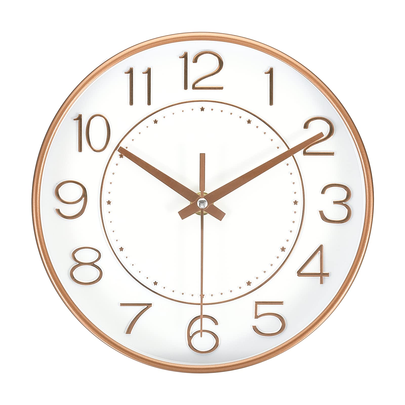Amazon.com: PATIKIL 8 Inch Wall Clock, Battery Operated Silent Non ...