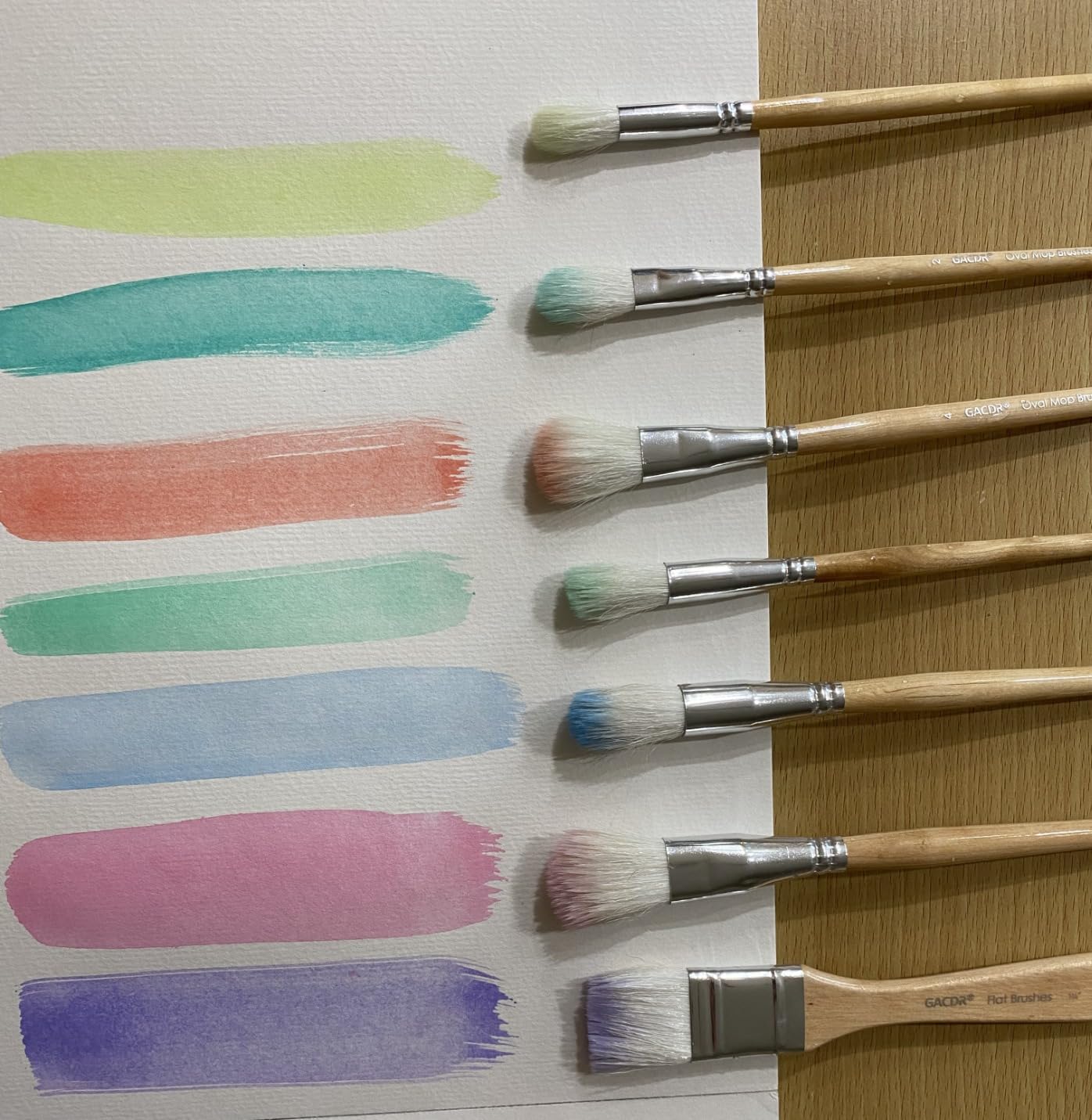 $2/mo - Finance GACDR Gilding Brush Set, 7 Pieces Versatile Goat Hair ...
