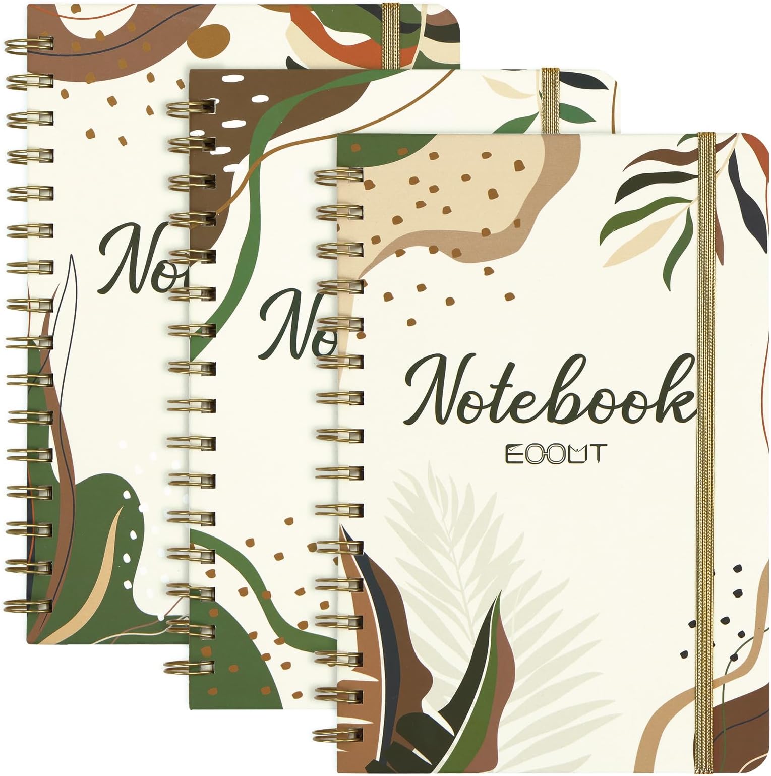 Amazon.com : EOOUT 3 Pack Cute Spiral Notebook Journals for Women ...