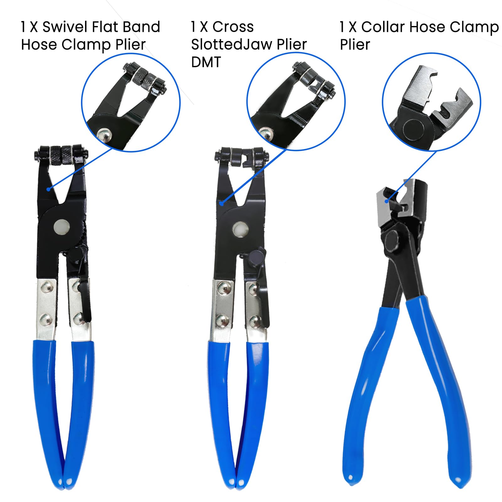Snapklik.com : Hose Clamp Pliers 9pcs Long Reach Hose Clamp Tool Set ...