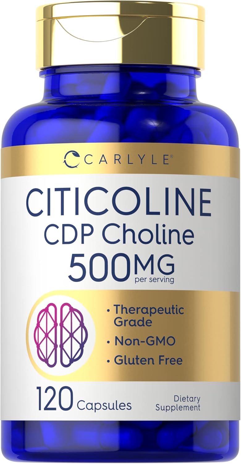 Amazon.com: Carlyle Citicoline Supplements 500mg | 120 Capsules | CDP ...