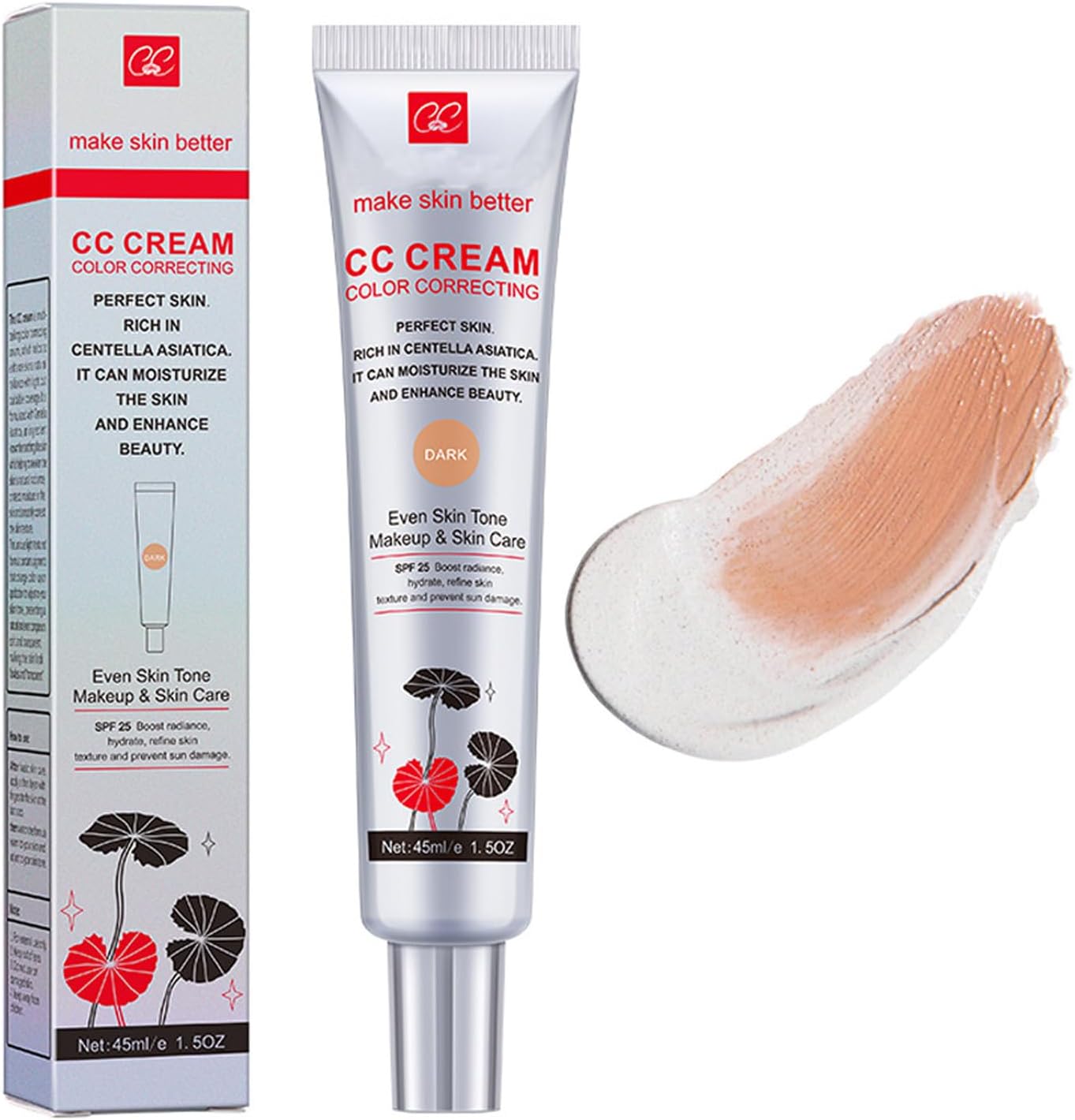 Amazon.com: Color Correcting CC Cream with Centella Asiatica ...