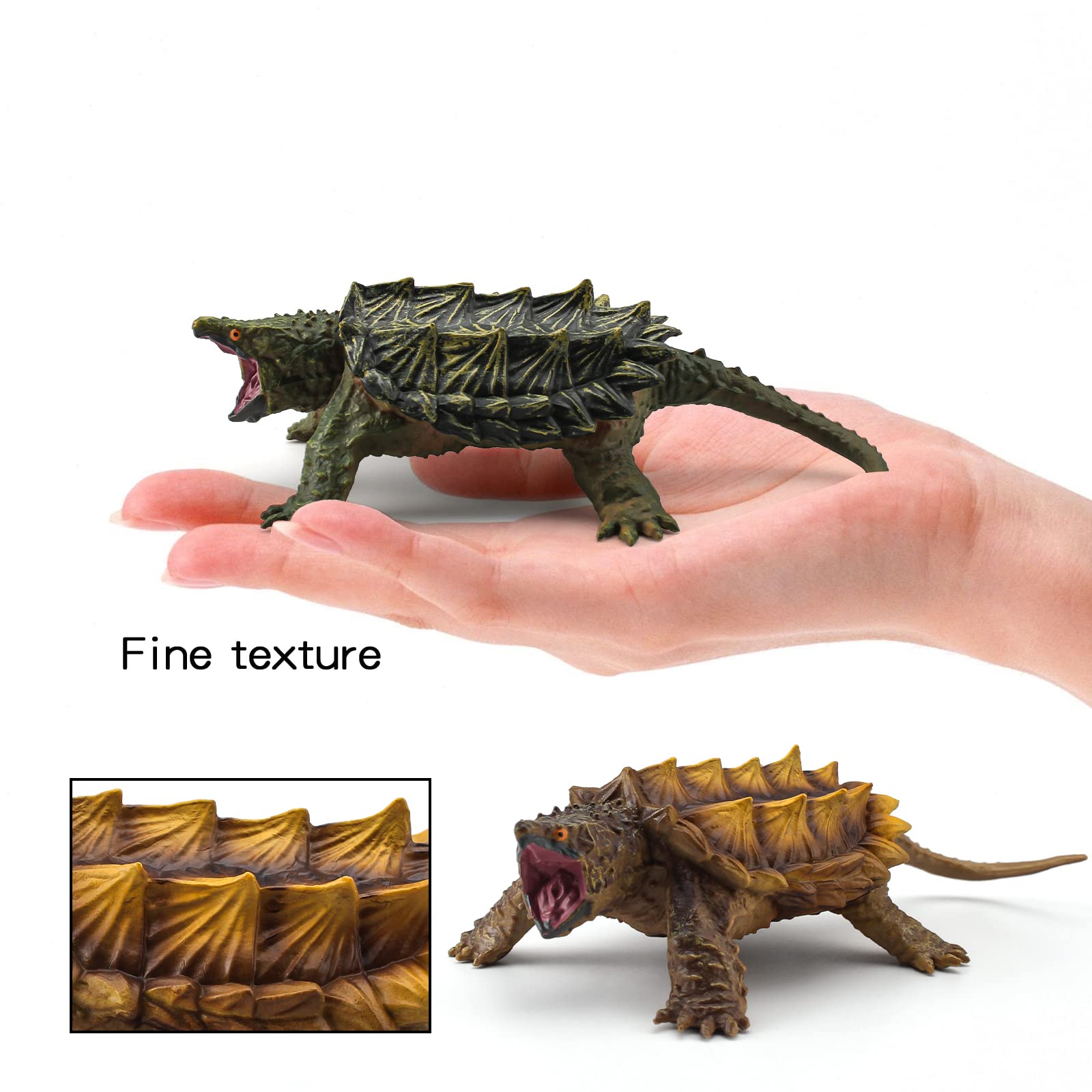 Snapklik.com : Snapping Turtle Model 2pcs Turtle Figure Wild Life ...