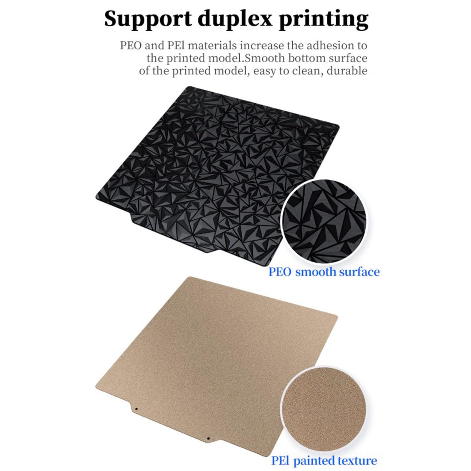 Snapklik.com : PEI Sheet Magnetic Flexible Heated Bed, PEI Spring Steel ...