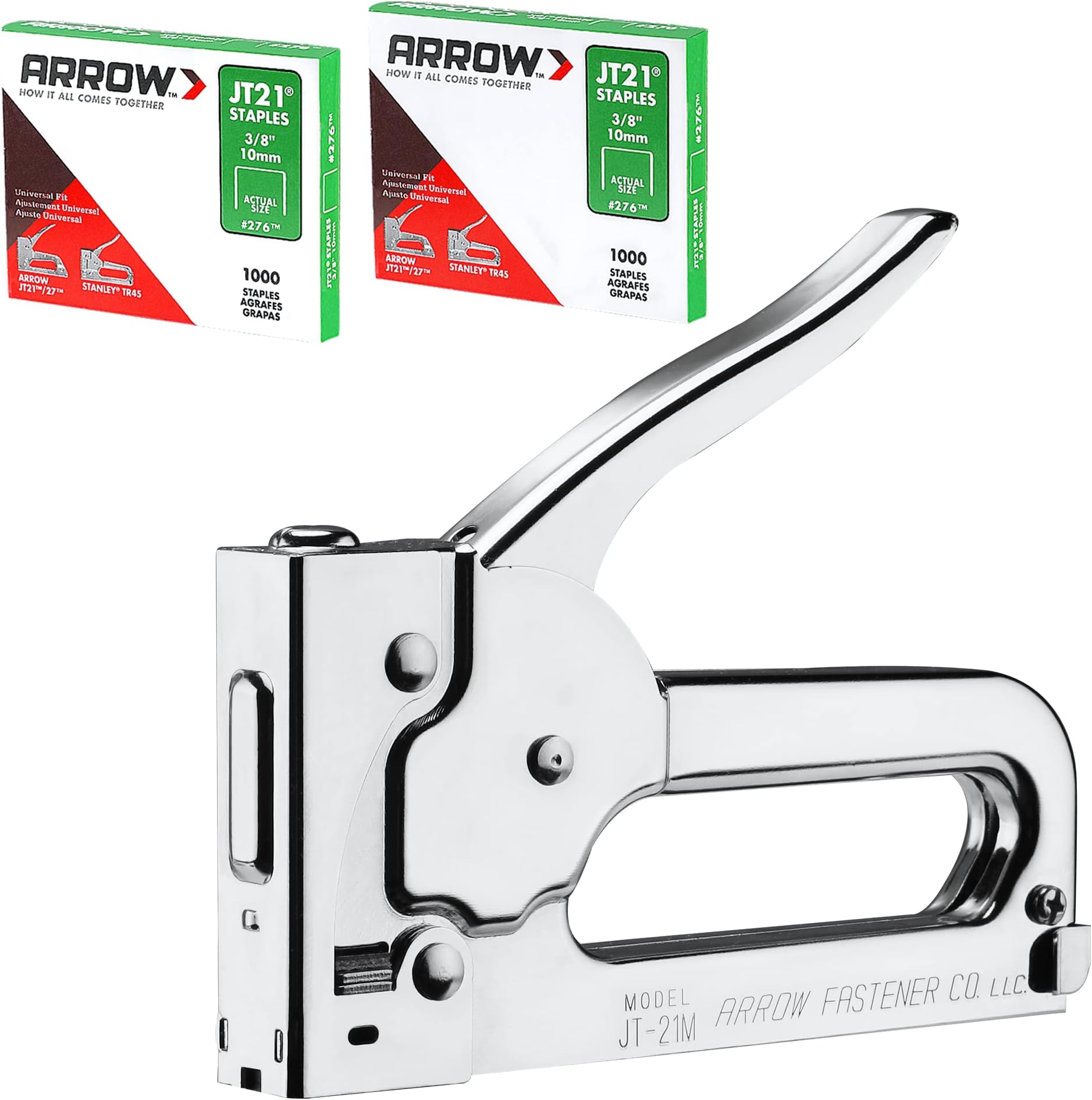Amazon.com: Arrow Fastener JT21M Household Staple Gun Tacker with ...