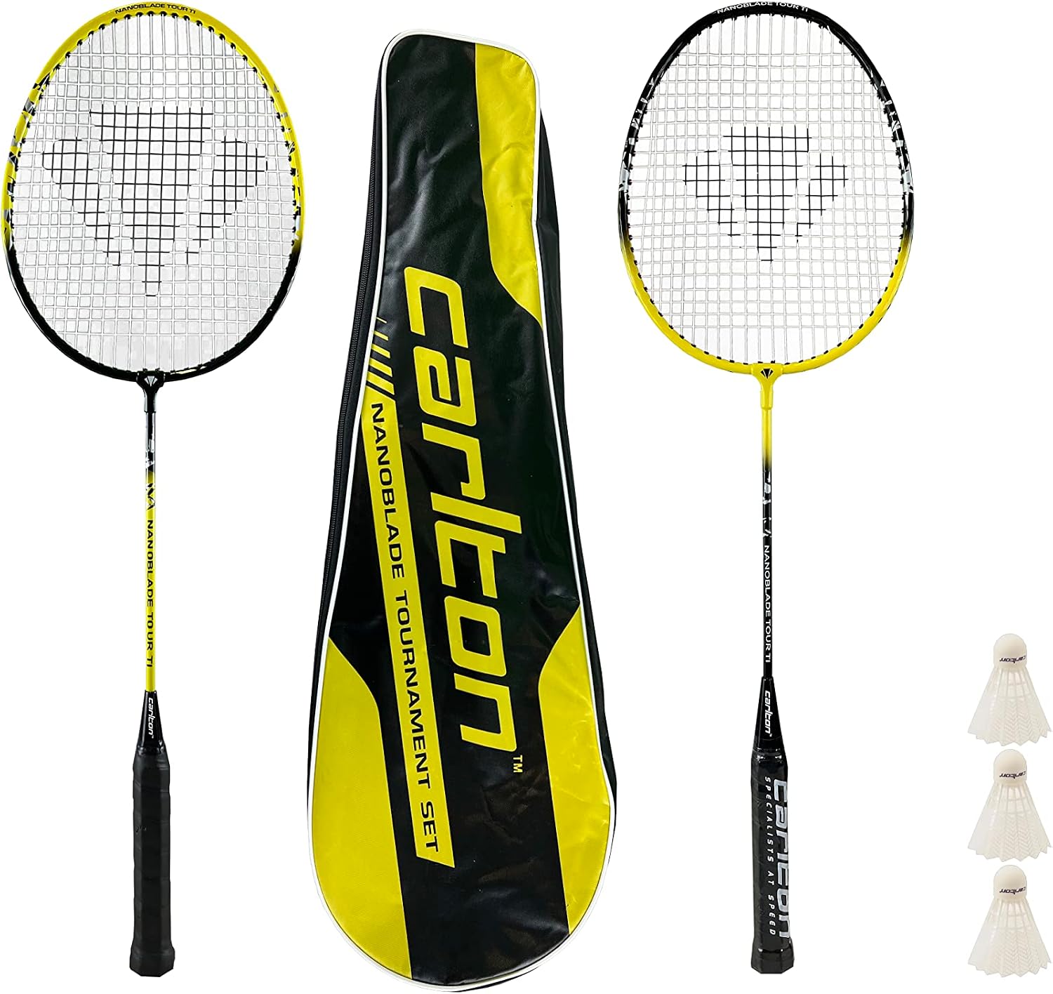 Carlton/Dunlop Tournament Deluxe 2 Player Badminton Set inc 2 Shuttles ...