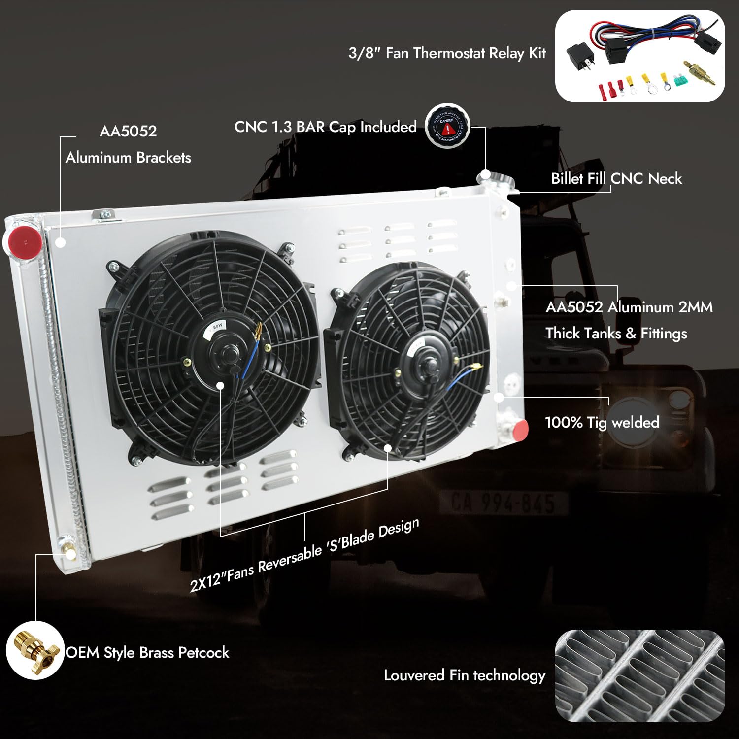 Snapklik.com : 3 Row All Aluminum DPI161 RAD161 Radiator For 1968-1990 ...