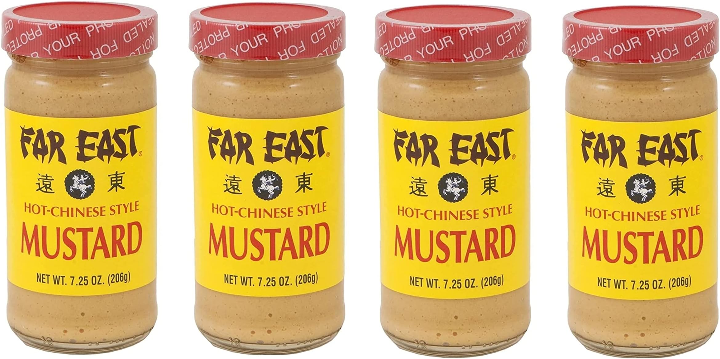 Amazon.com : Hot Chinese Mustard - Four 7.25 Ounce Jars of Chinese Hot ...