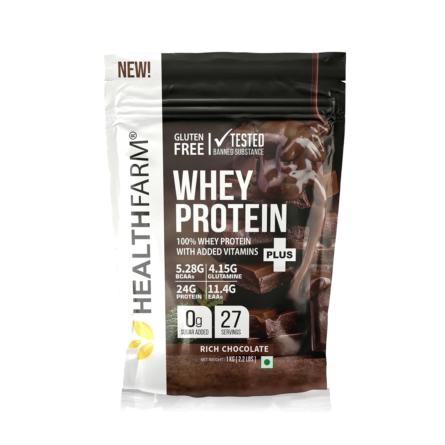 HEALTHFARM Whey protein plus with added vitamins|29 SERVINGS|24 G ...