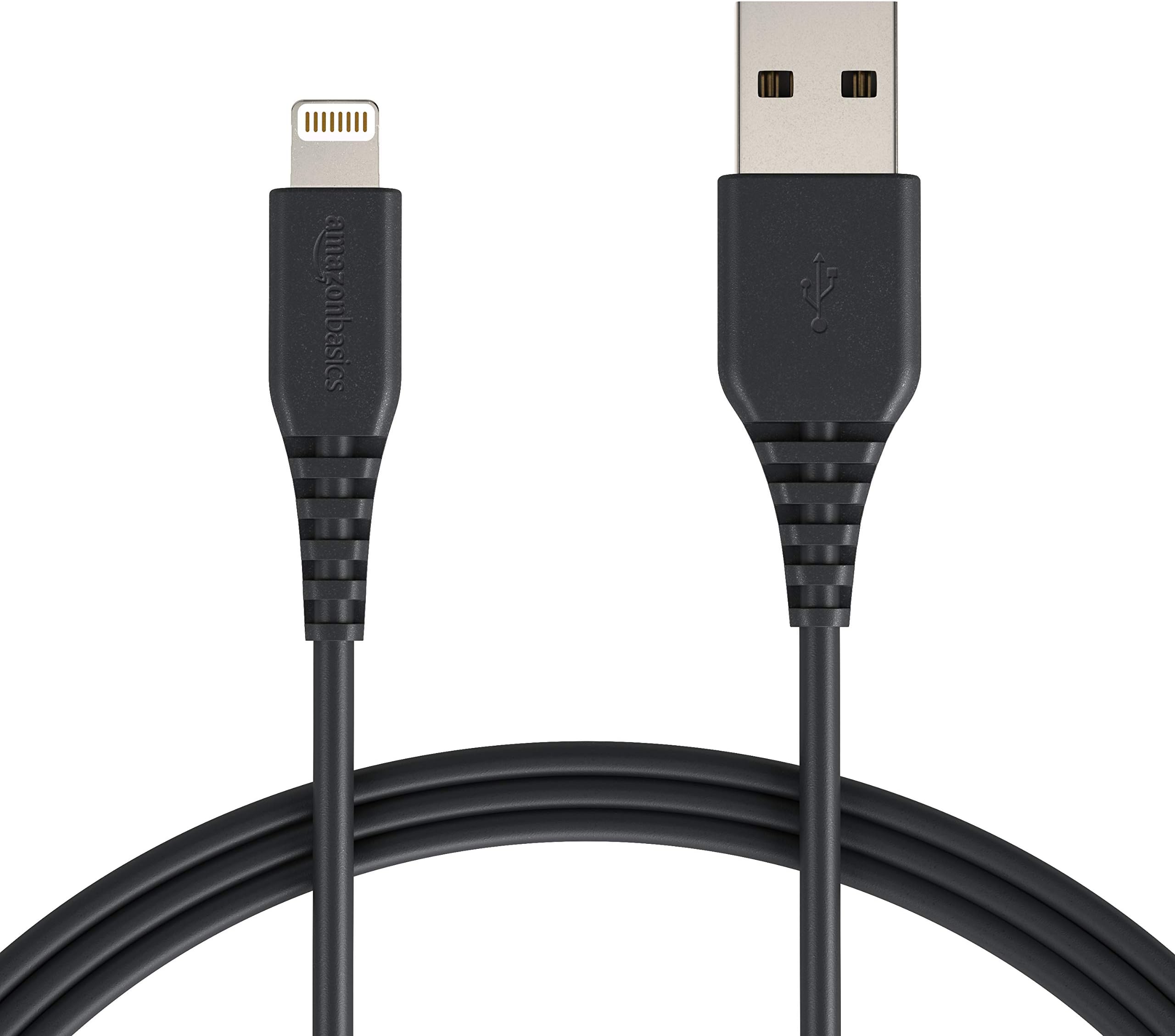 Amazon.com: Amazon Basics MFi-Certified USB-A to Lightning Cable for ...
