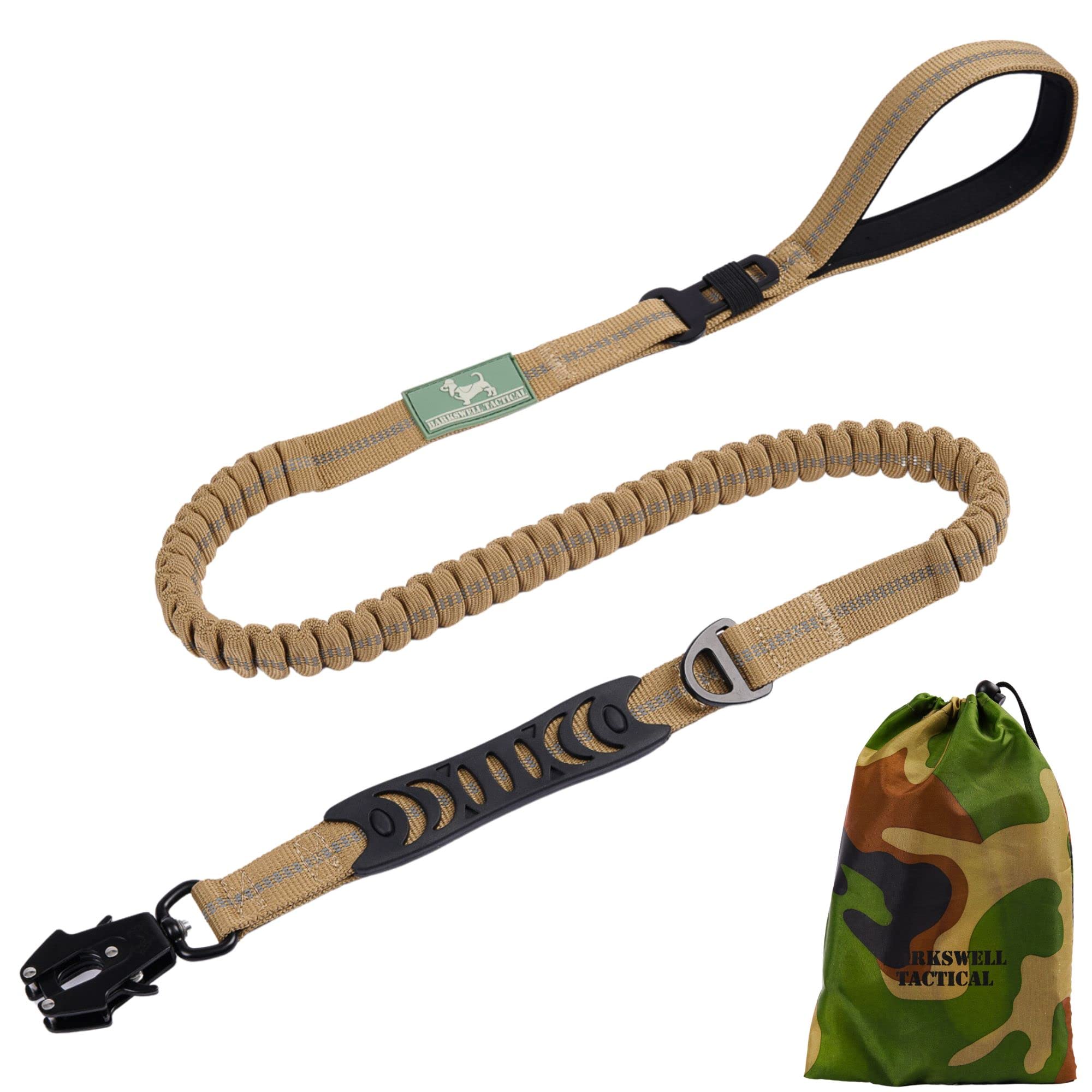 Barkswell Tactical Dog Lead - 4 Ft Anti Pull Dog Leads for Medium Dogs ...
