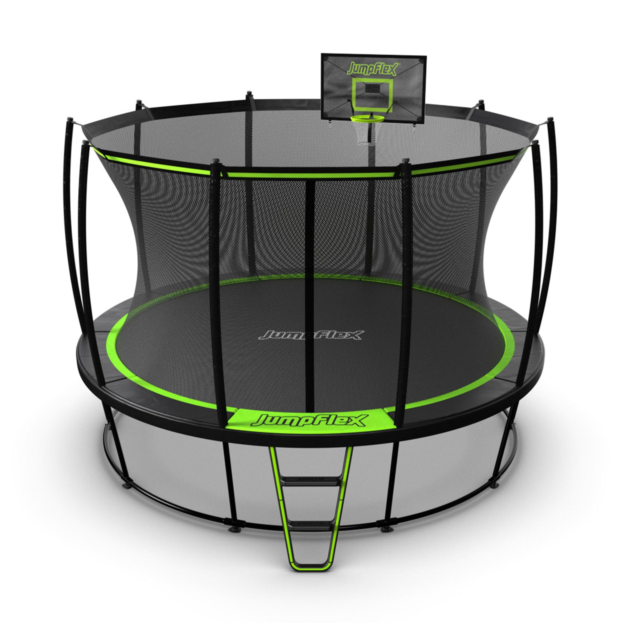 Jumpflex Trampoline With Basketball Hoop Hero 12ft 14ft 15ft Round ...