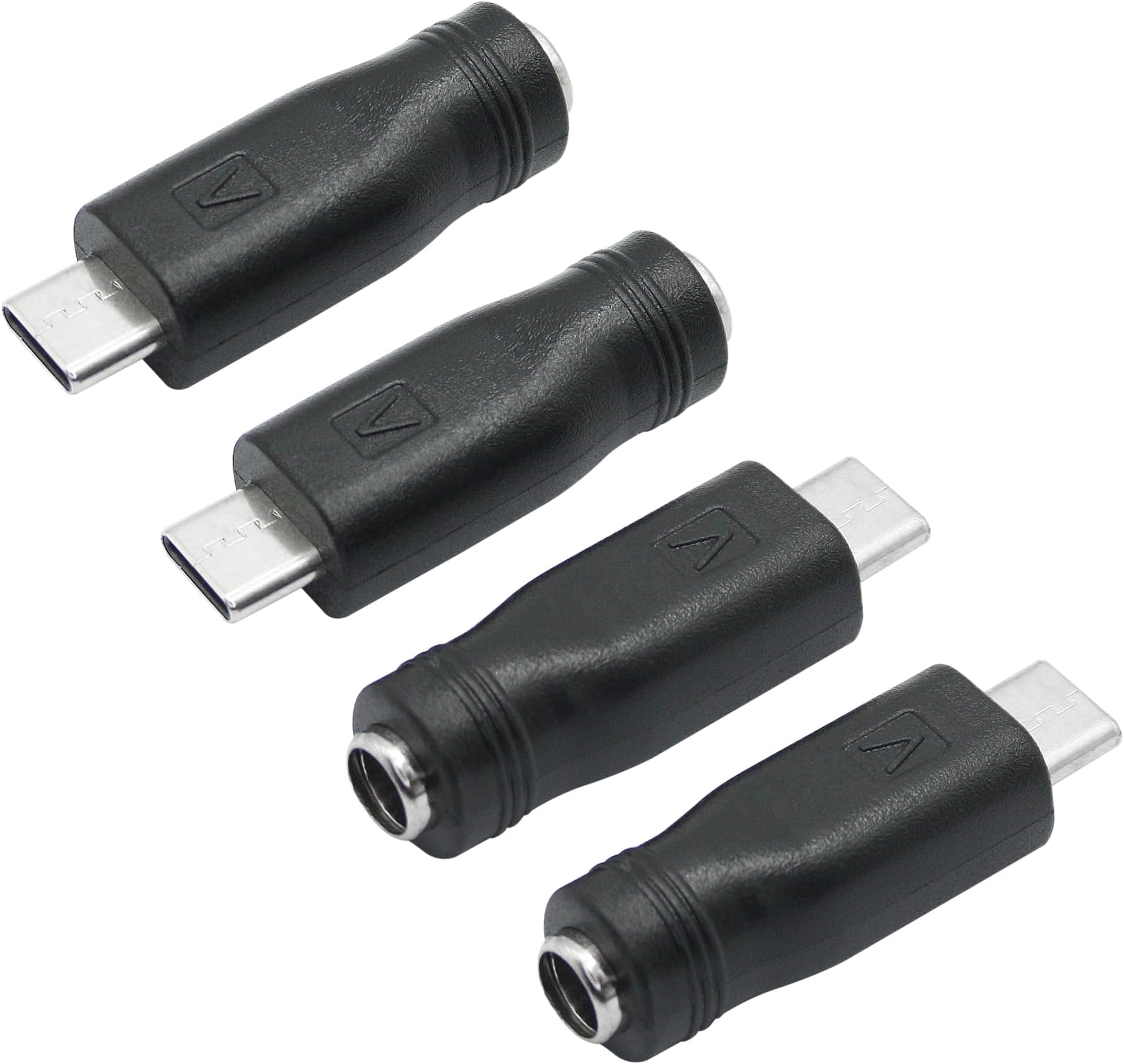 Amazon.com: 4Pcs DC 5.5mm x 2.1mm to USB C Adapter, 90 Degree Right ...