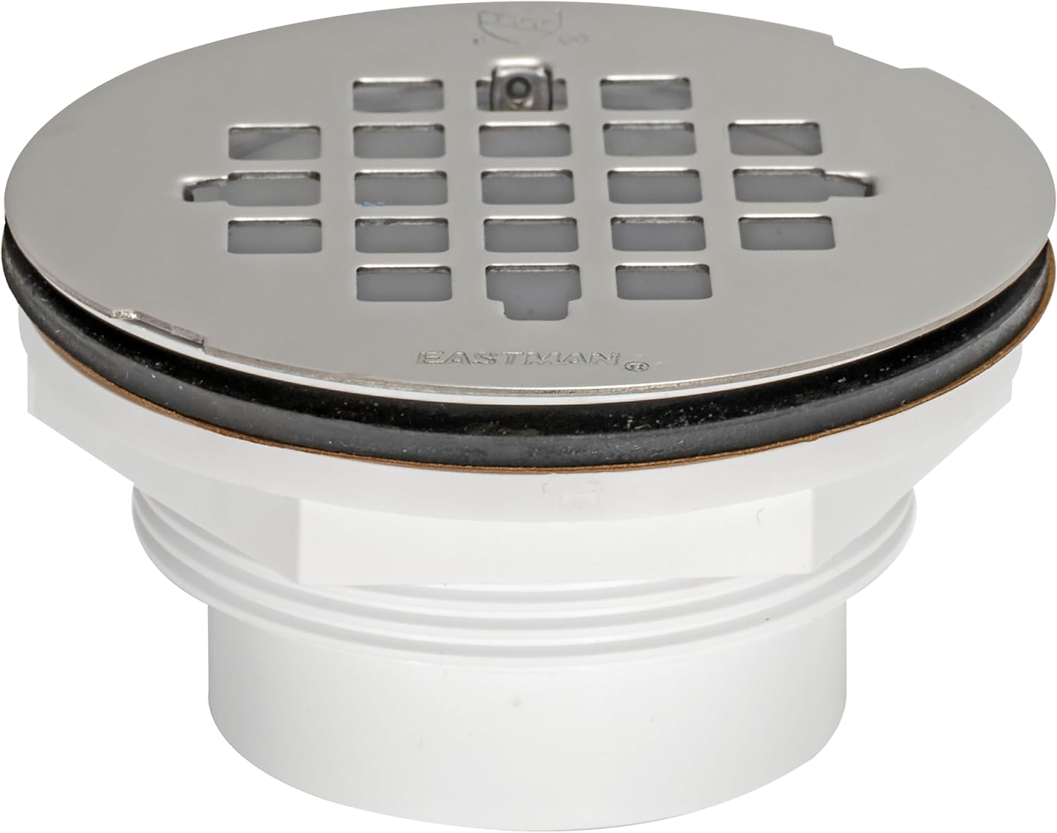 EZ-FLO 2 Inch Schedule 40 PVC DWV Solvent Weld Shower Drain, Stainless ...