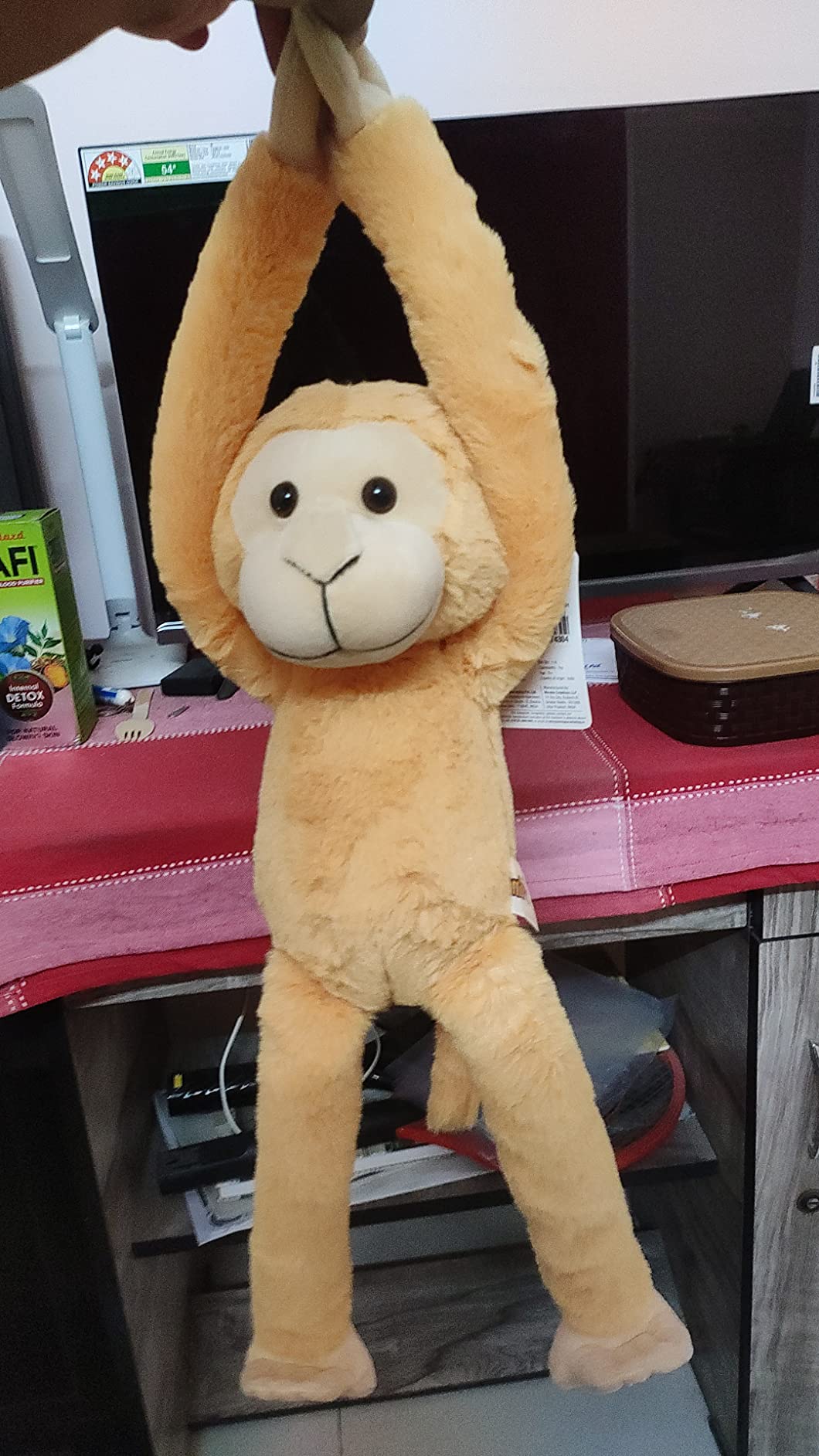 Buy Mirada Cute Brown Hanging Monkey Soft Toy for Boy/Girls/Kids ...