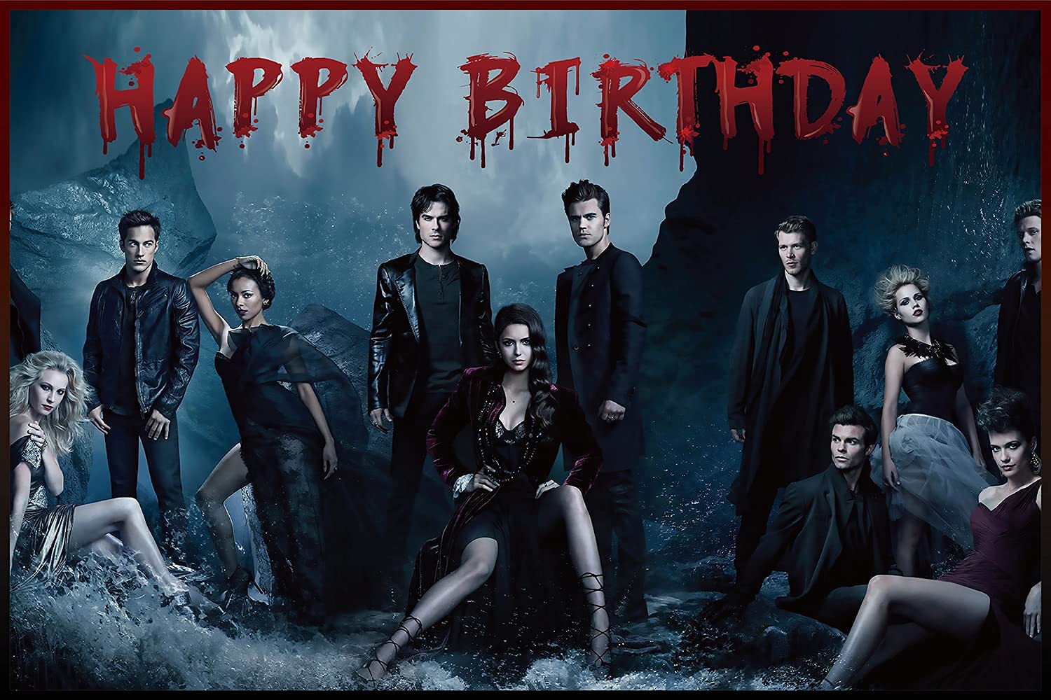 Vampire Diaries Birthday Decorations 5x3ft Vampire Diaries Backdrop ...