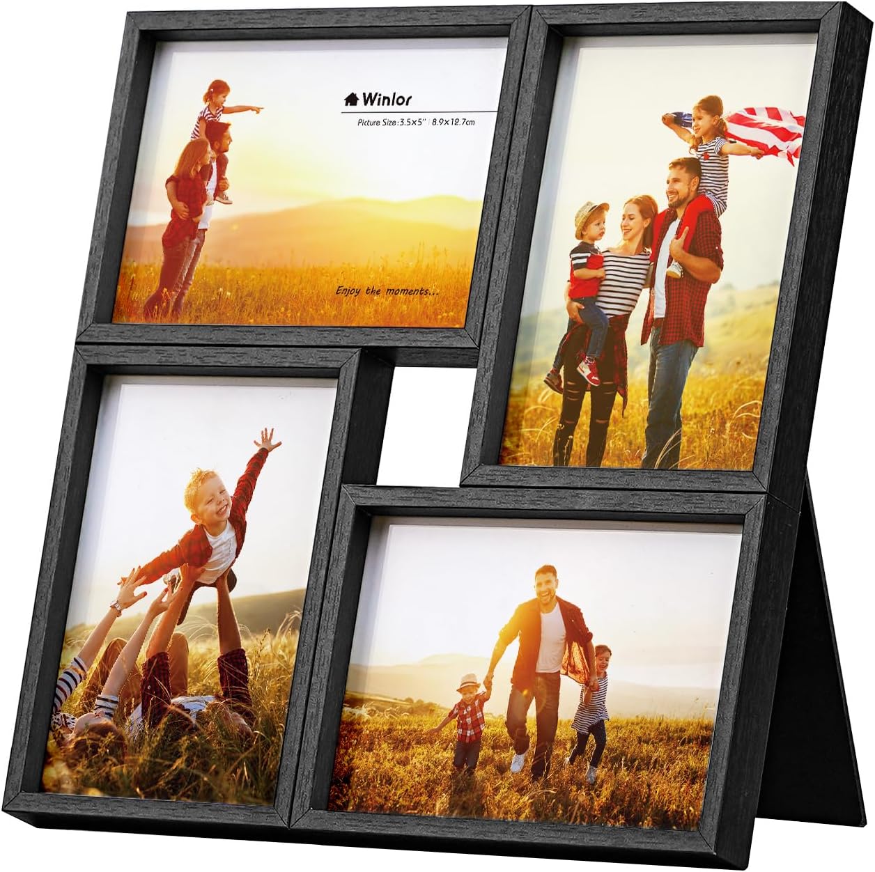 Amazon.com - Winlor Small Collage Picture Frames, 3.5 x 5 inch, 4 ...