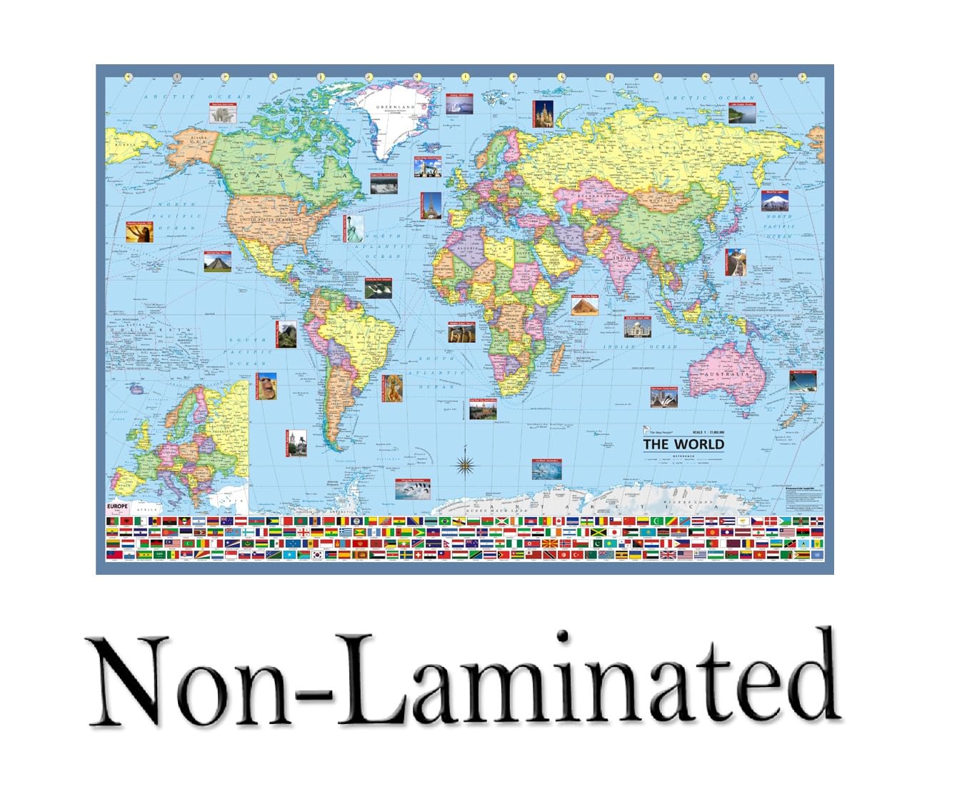 Buy World Wall Chart With s of Country, Size : 40"x28" inch (100x70 cm ...